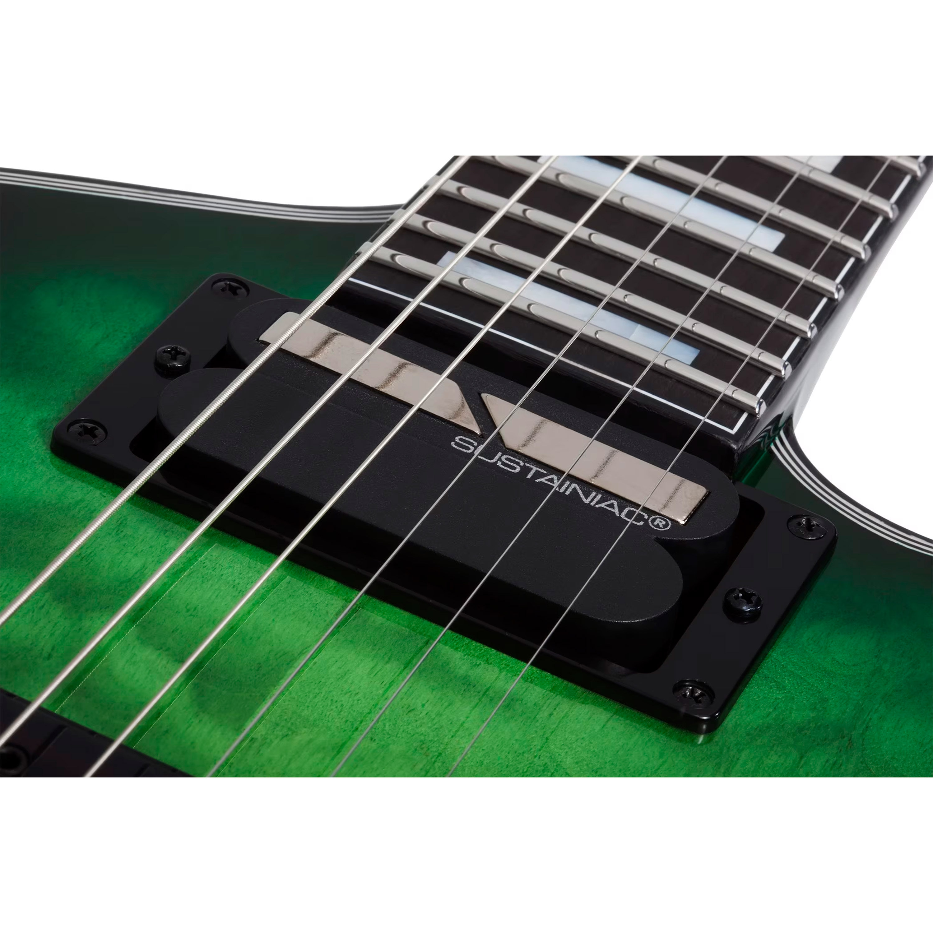 Schecter E-1 FR Special Edition Transparent Green Burst - Guitare ...