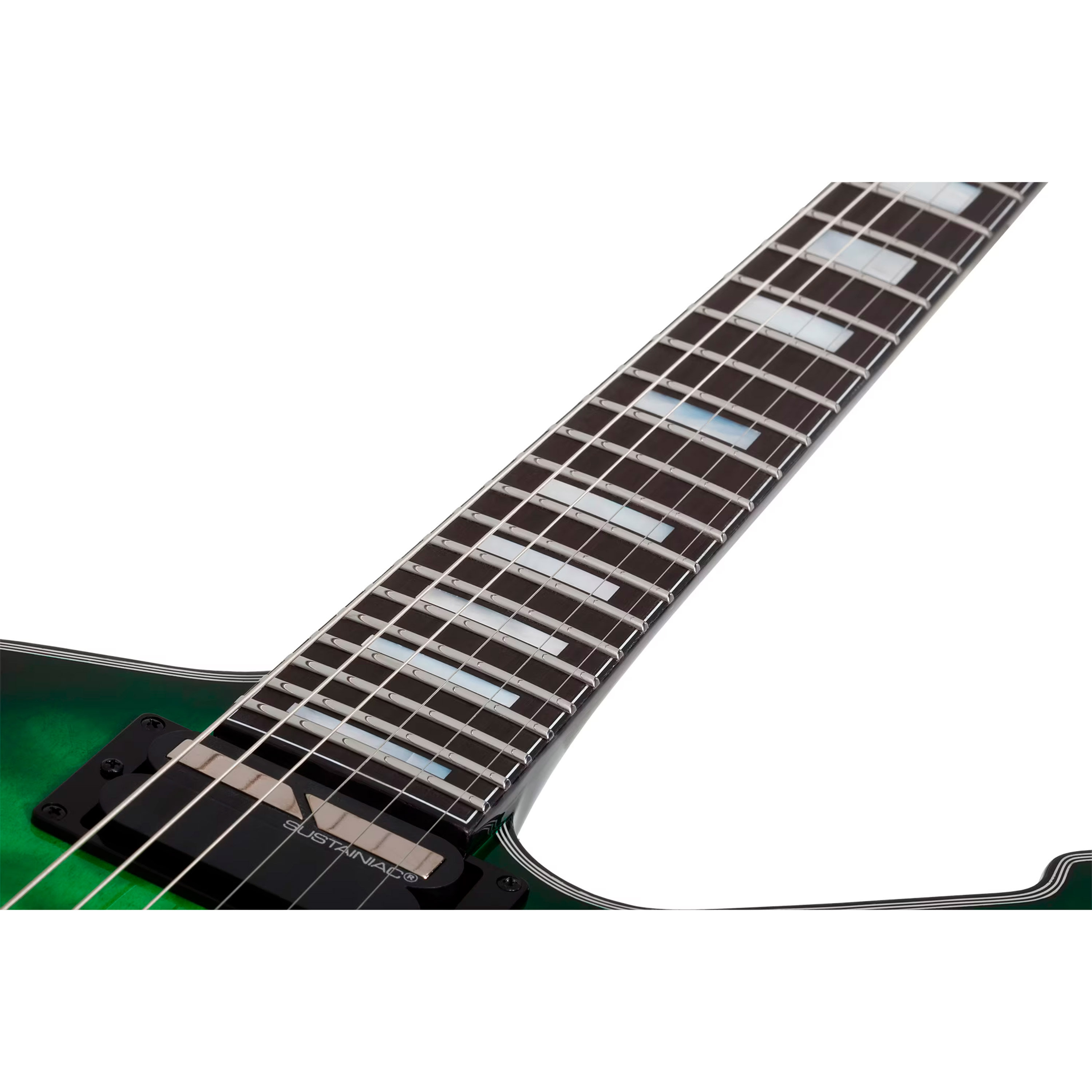 Schecter E-1 FR Special Edition Transparent Green Burst - Guitare ...