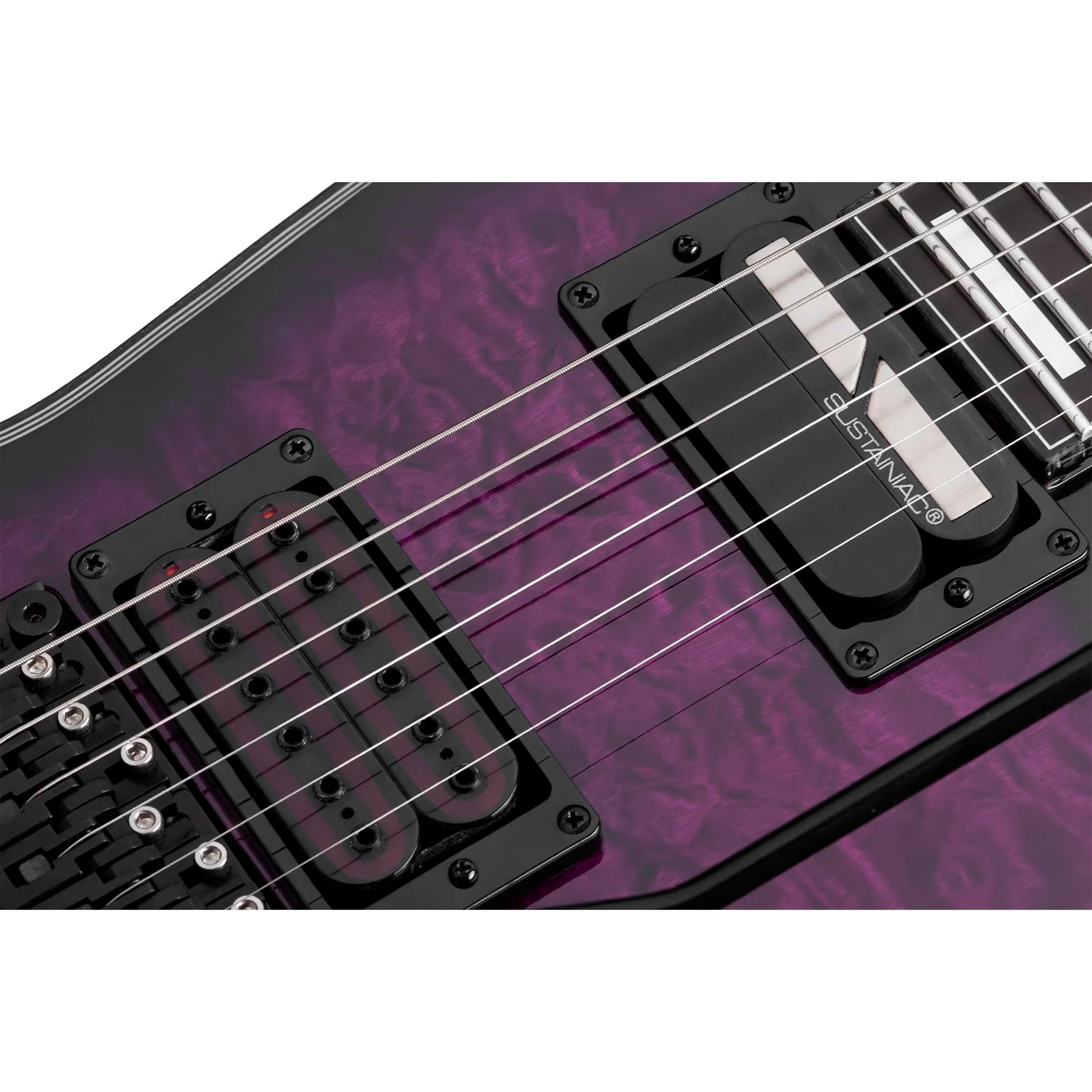 Schecter E-1 FR Special Edition Trans Purple Burst - Guitare explorer ...