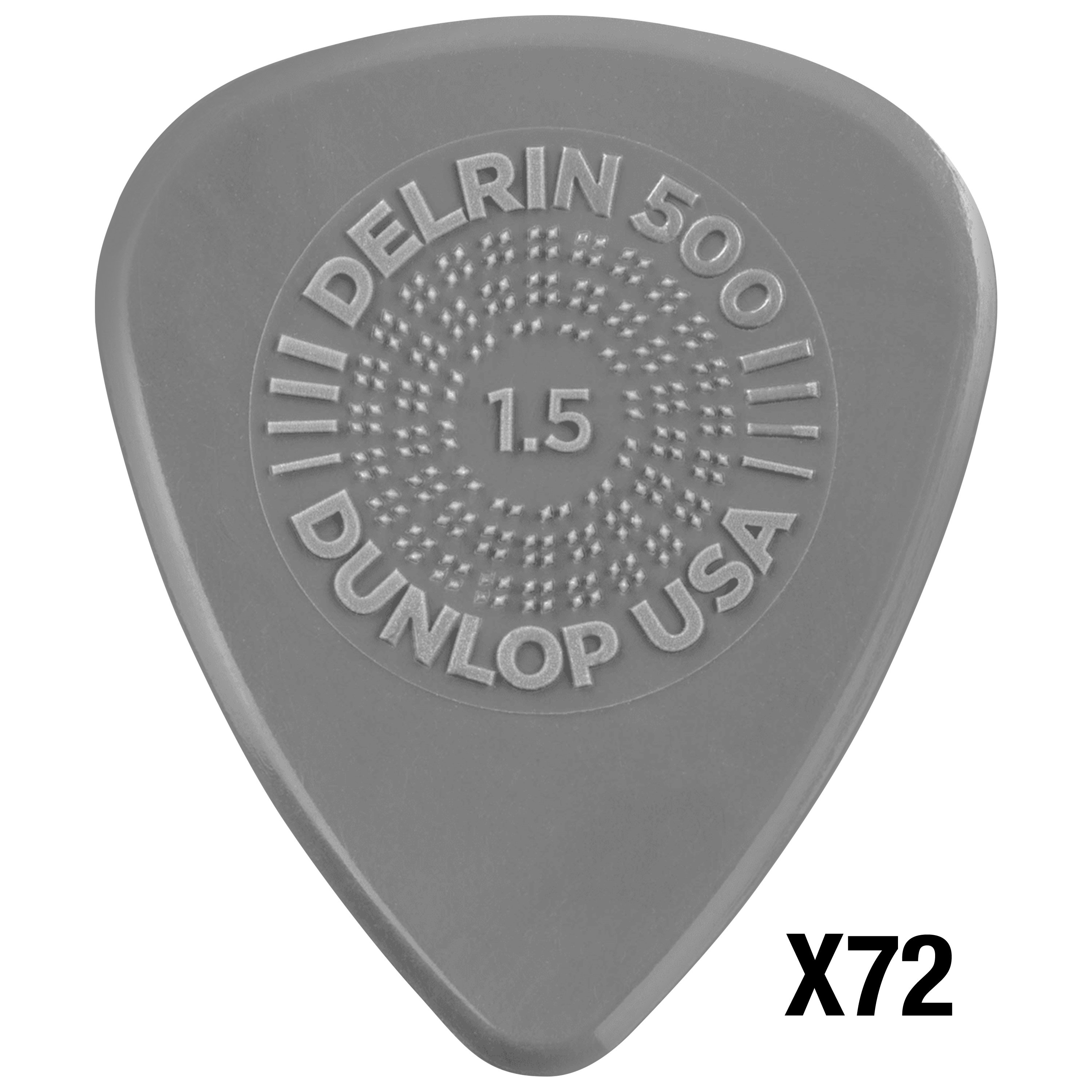 Dunlop 450R150 Delrin 500 Prime Grip 1,50 mm Sachet de 72 - Plectros ...