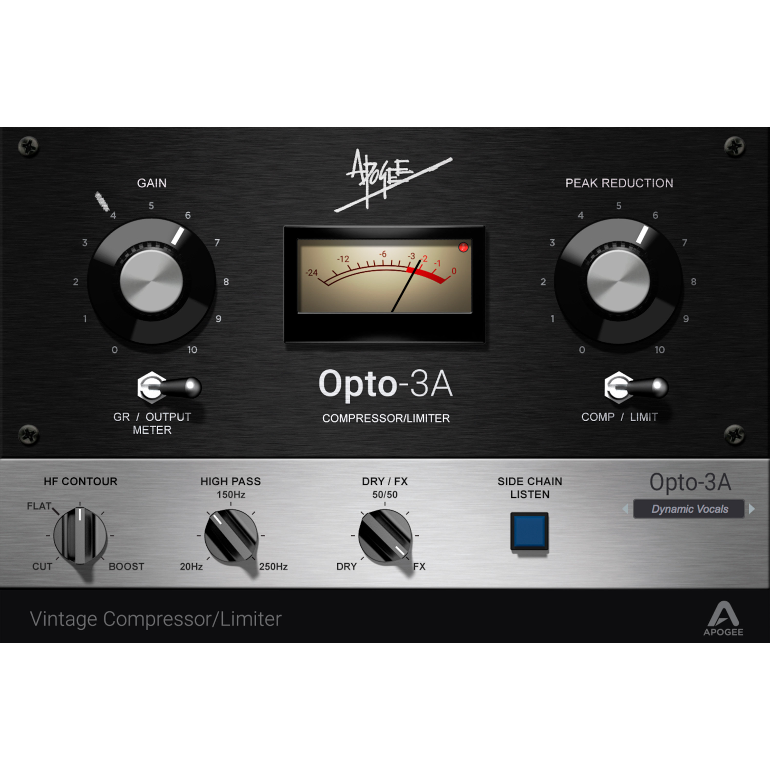 Apogee OPTO 3A Vintage Compresseur Plugin - Logiciel plugins d'effets ...