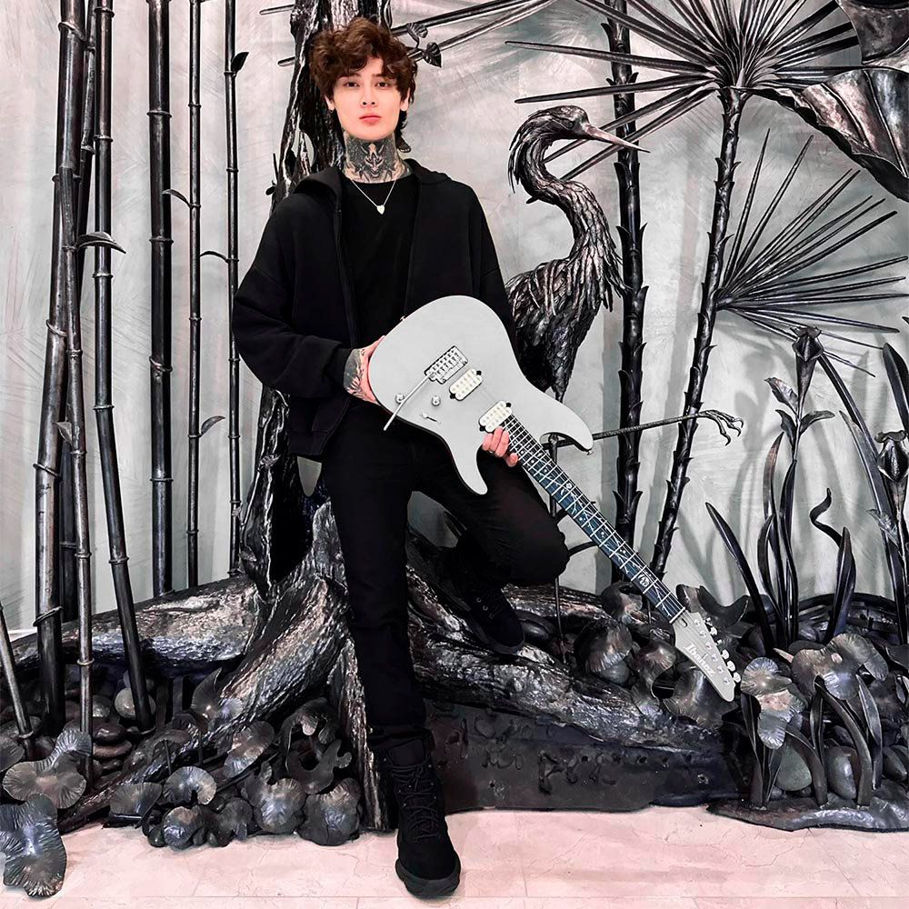 Ibanez TOD70 Metallic Grey Premium Tim Henson - Guitare signature ...