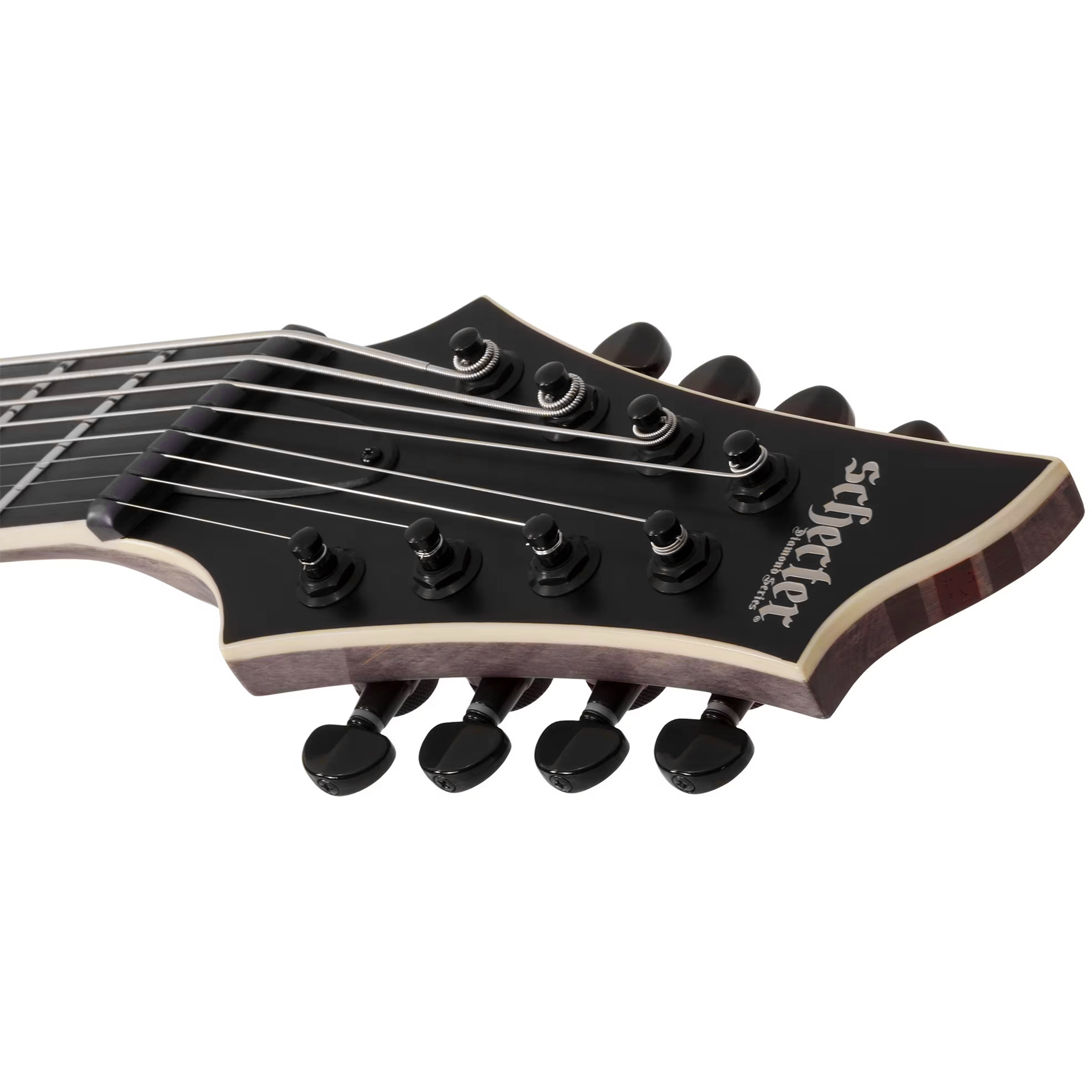 Schecter C-8 Multiscale SLS Elite Evil Twin Satin Black - Guitare métal ...