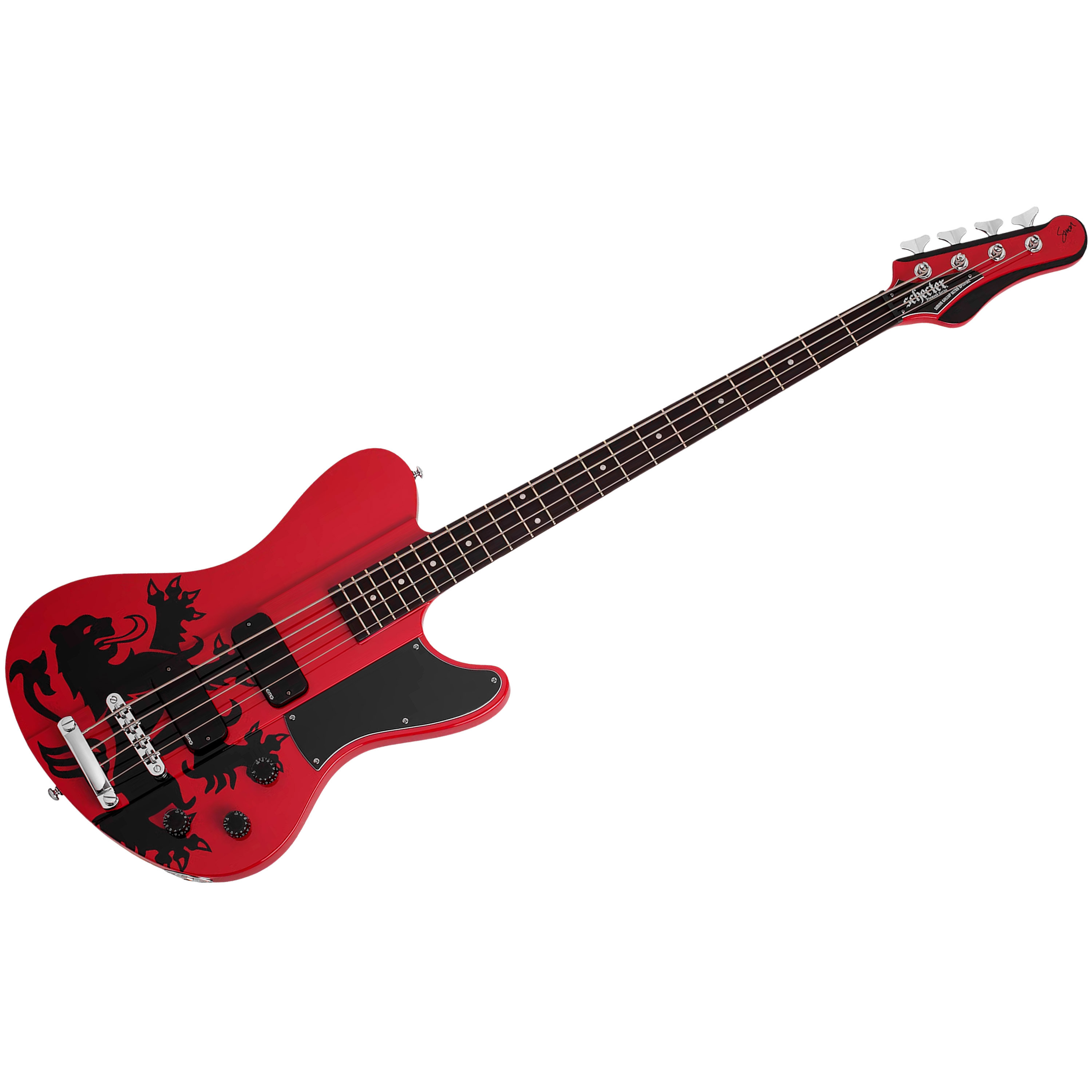 Schecter Simon Gallup Signature Ultra Spitfire Red - Basse électrique ...