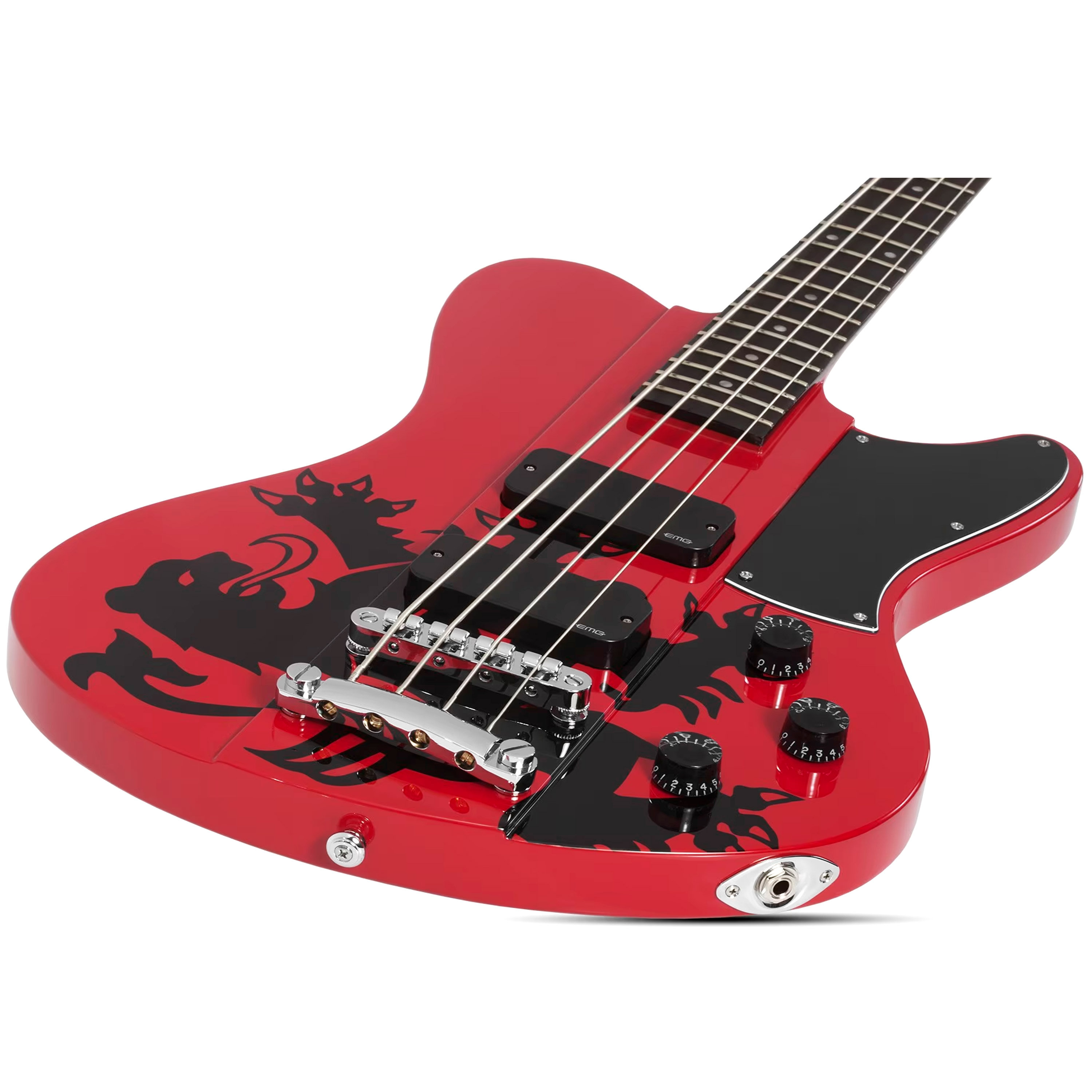 Schecter Simon Gallup Signature Ultra Spitfire Red - Basse électrique ...