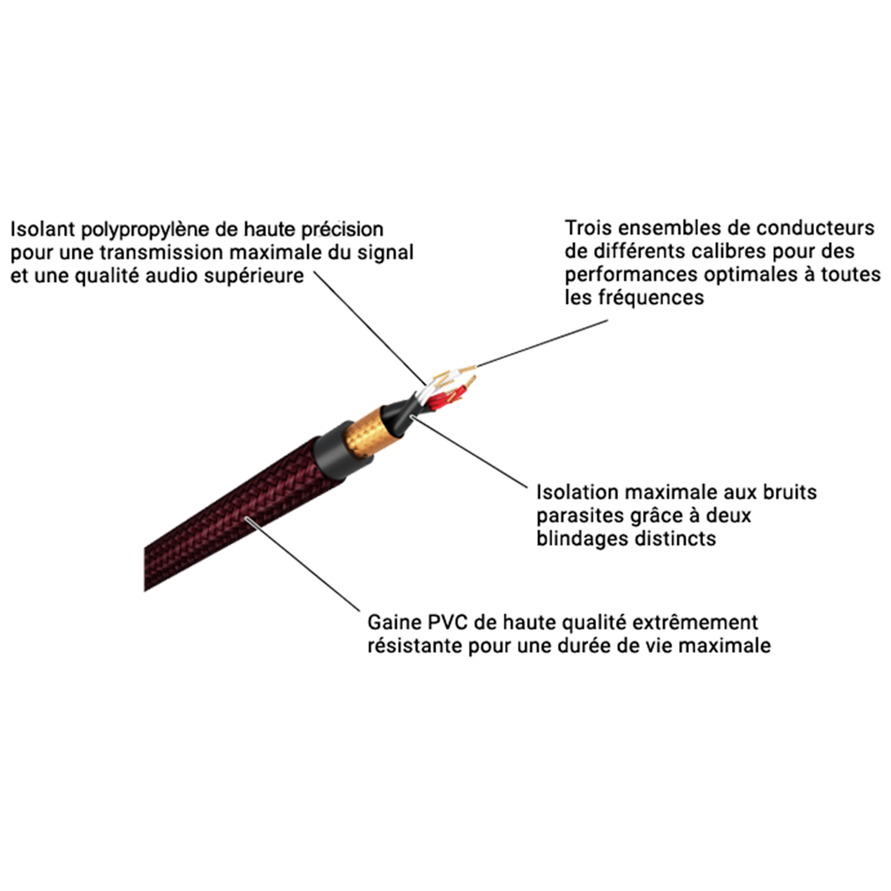 Vox VAC19 Câble Guitare Acoustique 6m - Câble instrument SonoVente.com