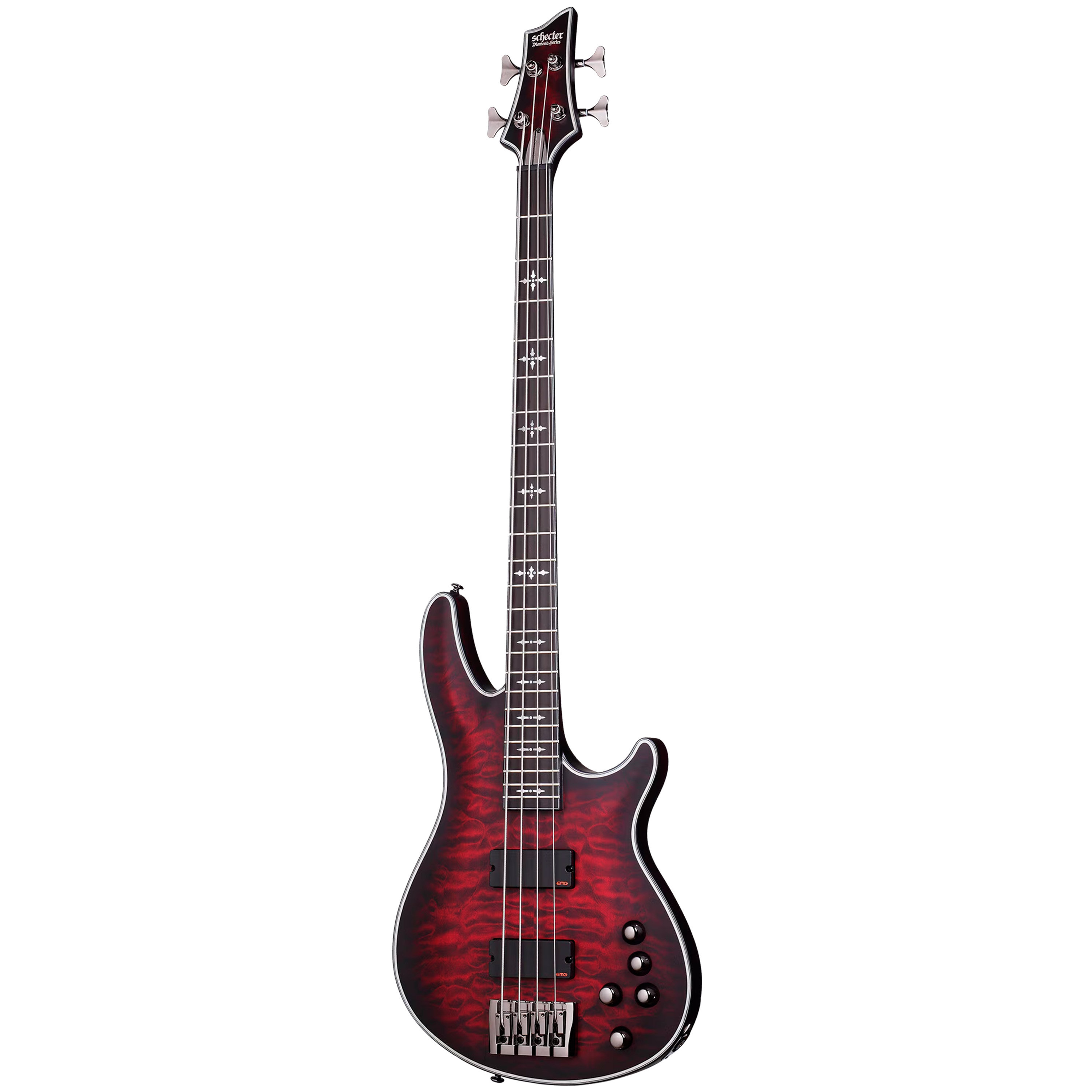 Schecter Hellraiser Extreme 4 Crimson Red Burst Satin - Basse ...