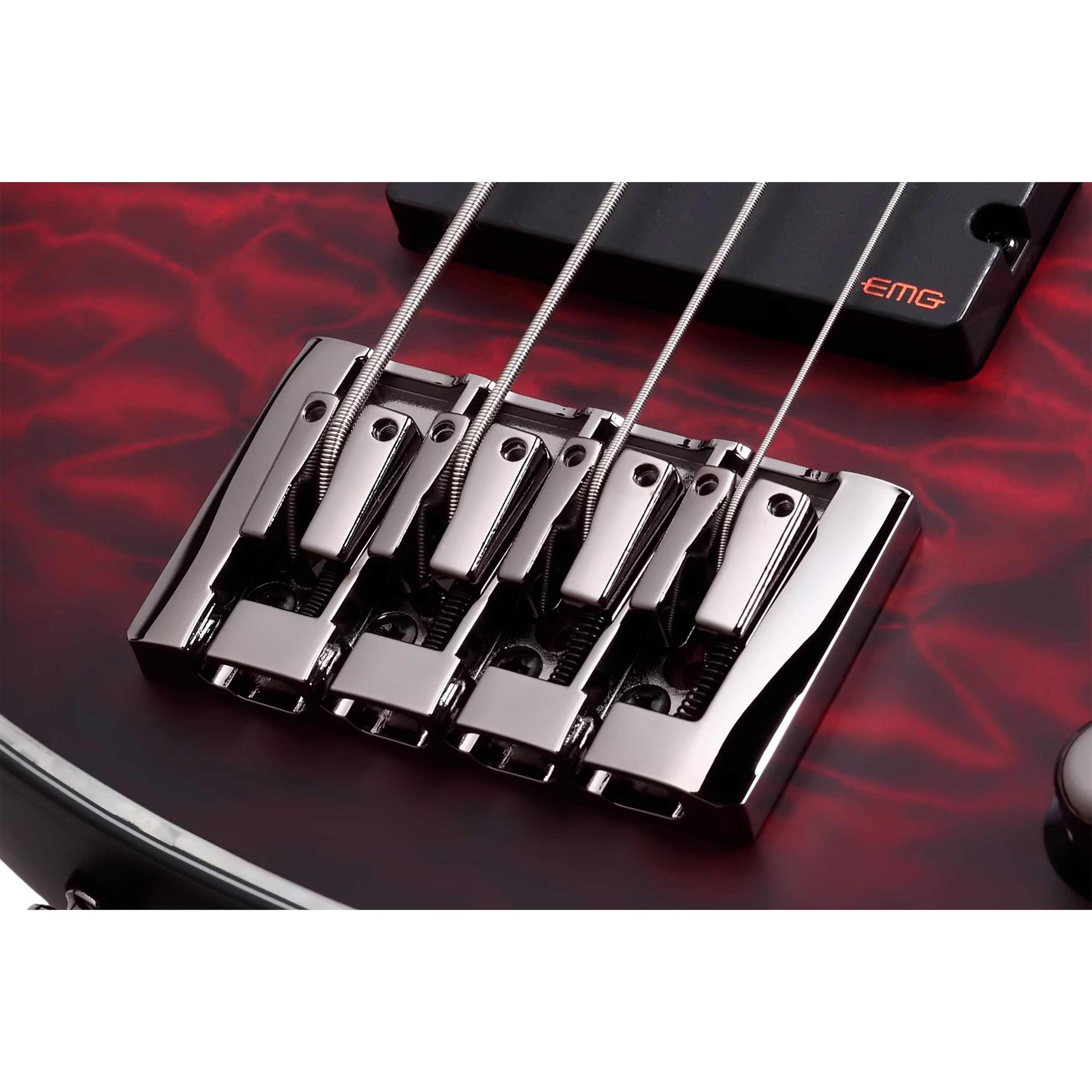 Schecter Hellraiser Extreme 4 Crimson Red Burst Satin - Basse ...