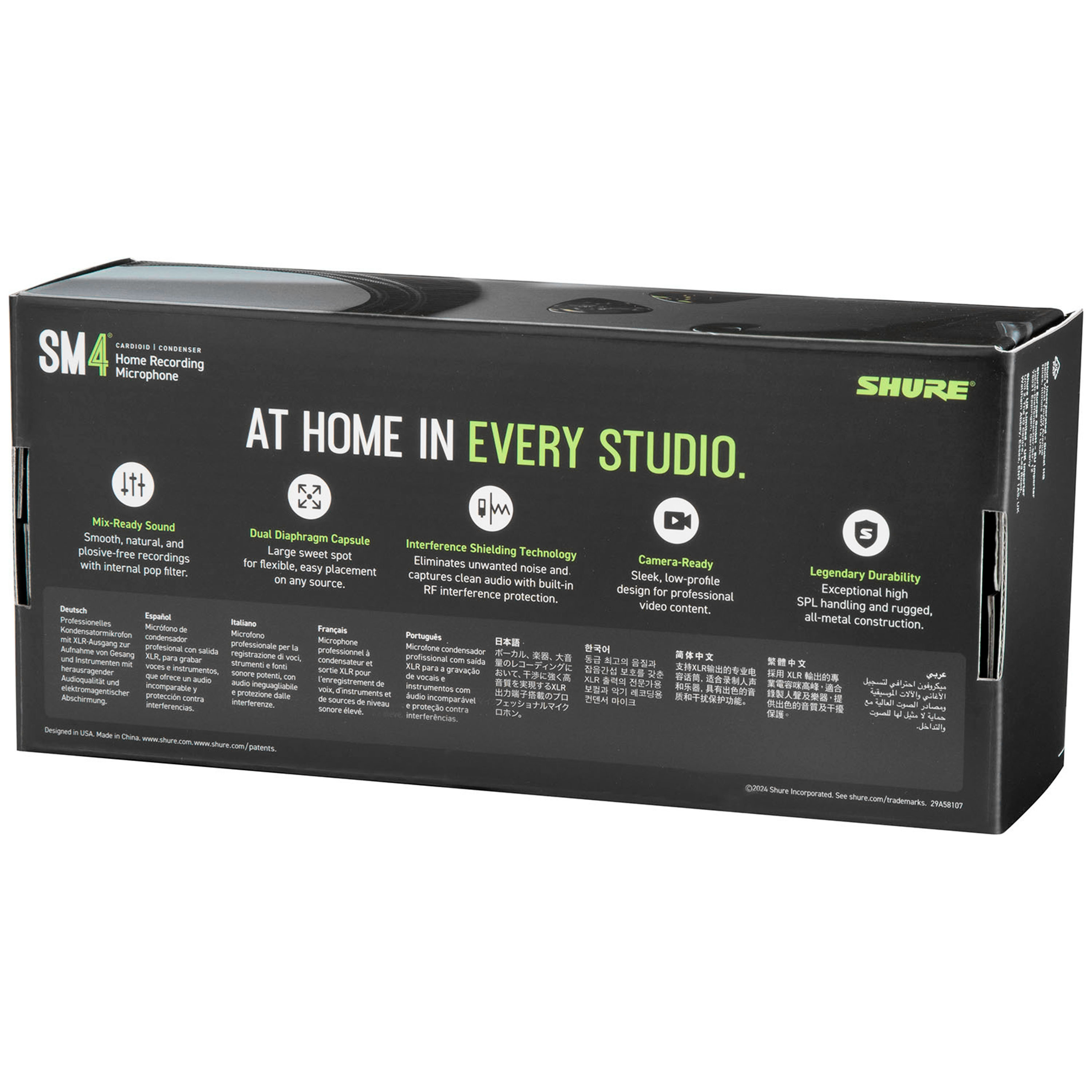 Shure SM4 K - Micro statique SonoVente.com