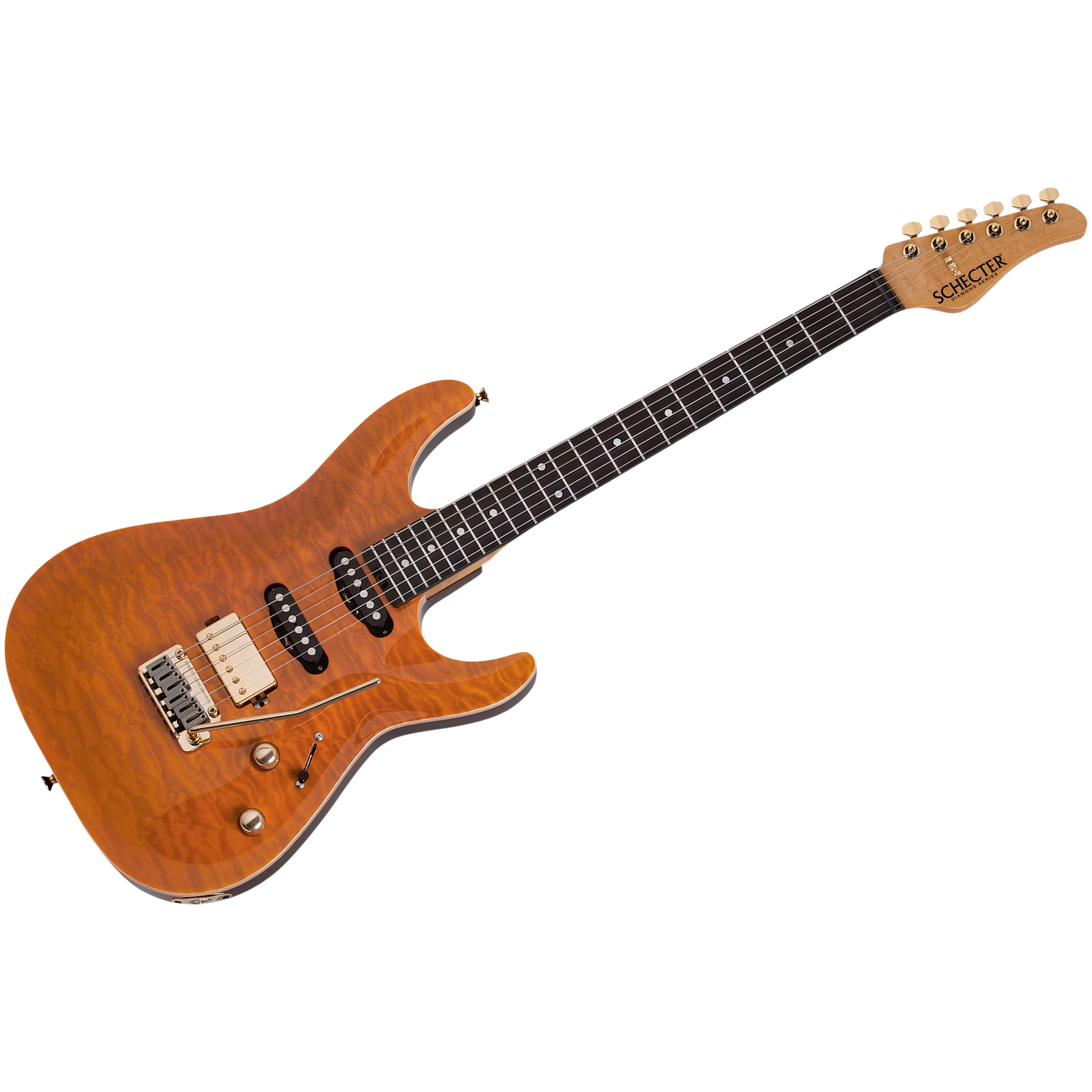 Schecter California Classic Trans Amber - Metal / Modern Guitar ...