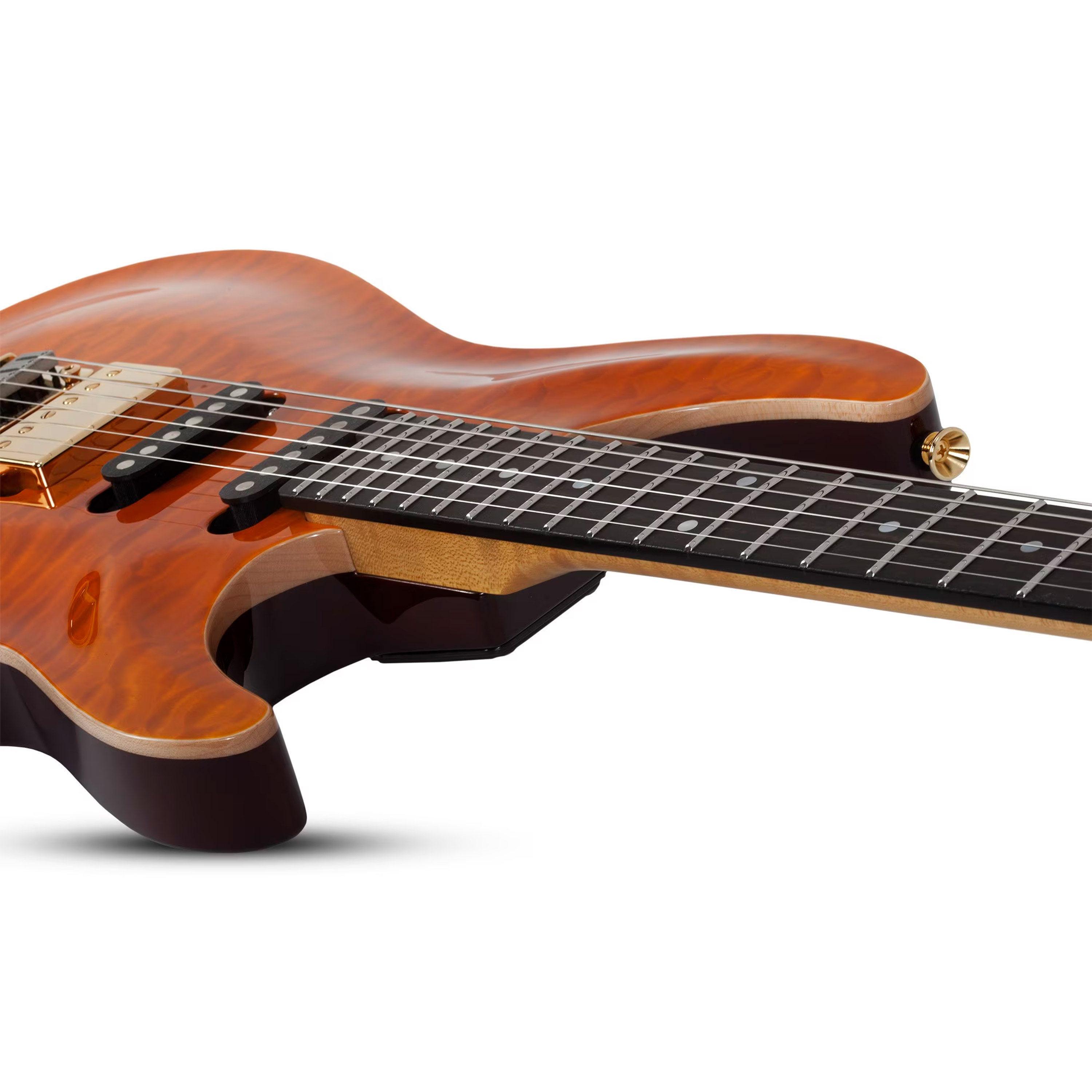 Schecter California Classic Trans Amber - Guitare métal / moderne ...