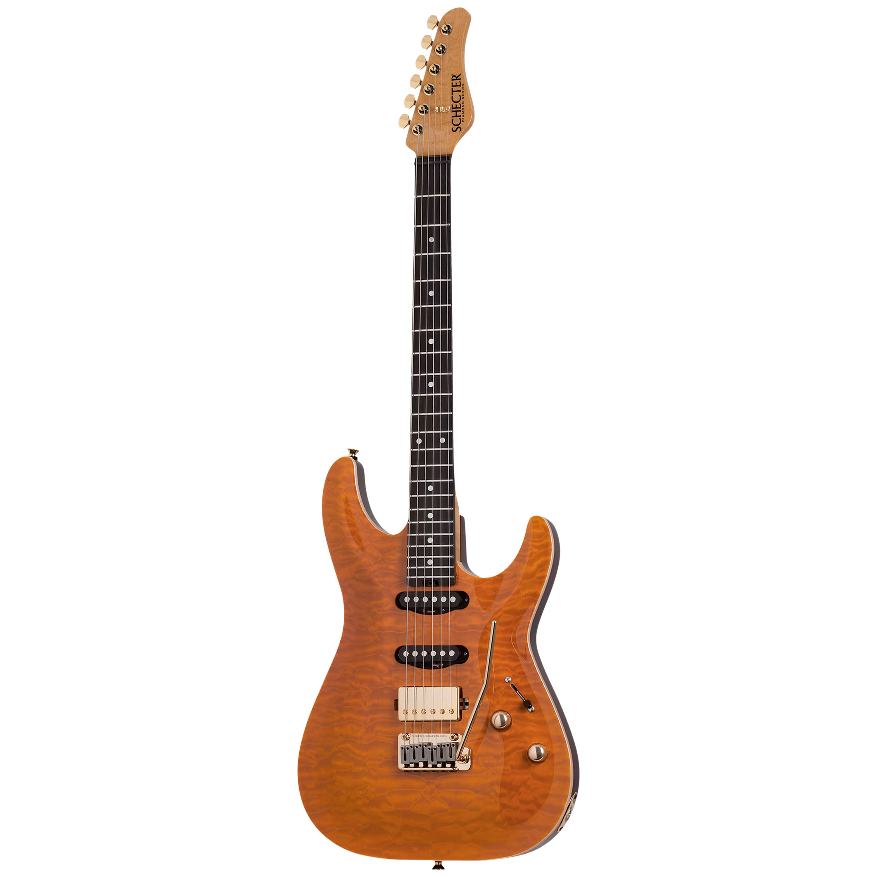 Schecter California Classic Trans Amber - Guitare métal / moderne ...
