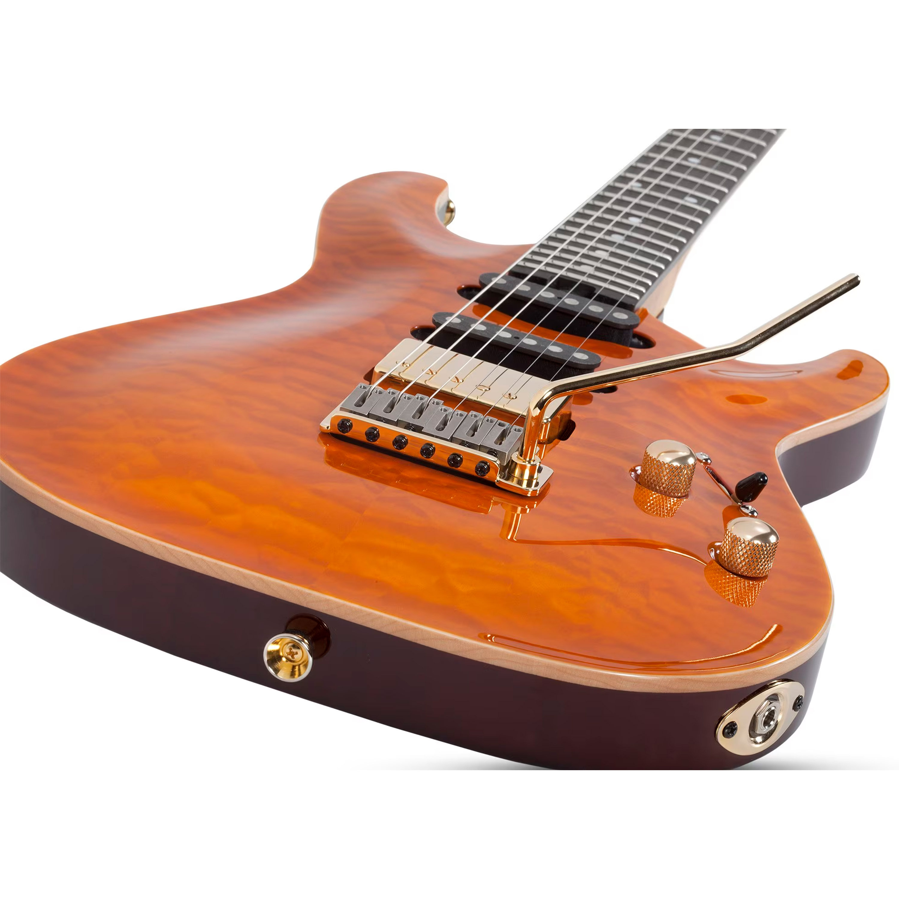 Schecter California Classic Trans Amber - Guitare métal / moderne ...
