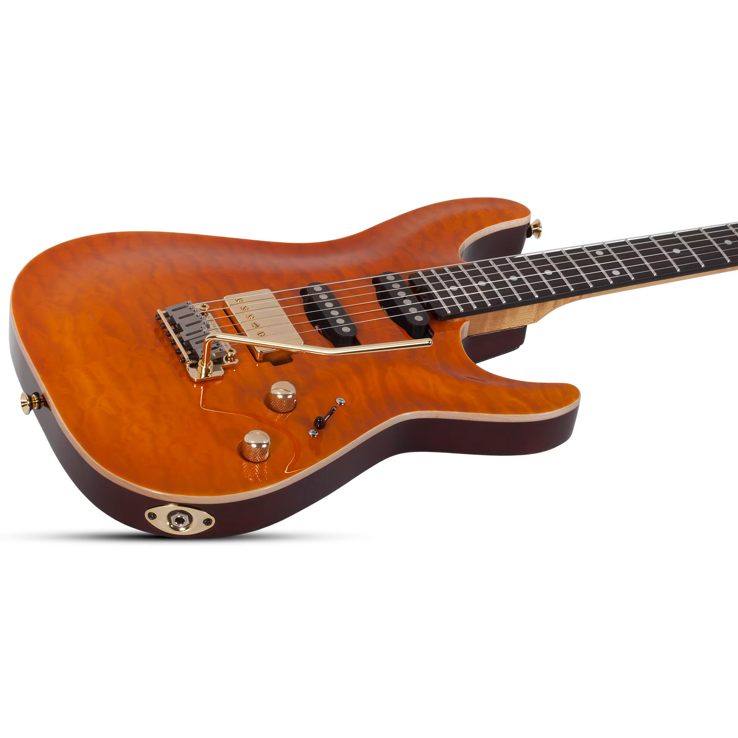 Schecter California Classic Trans Amber - Guitare métal / moderne ...
