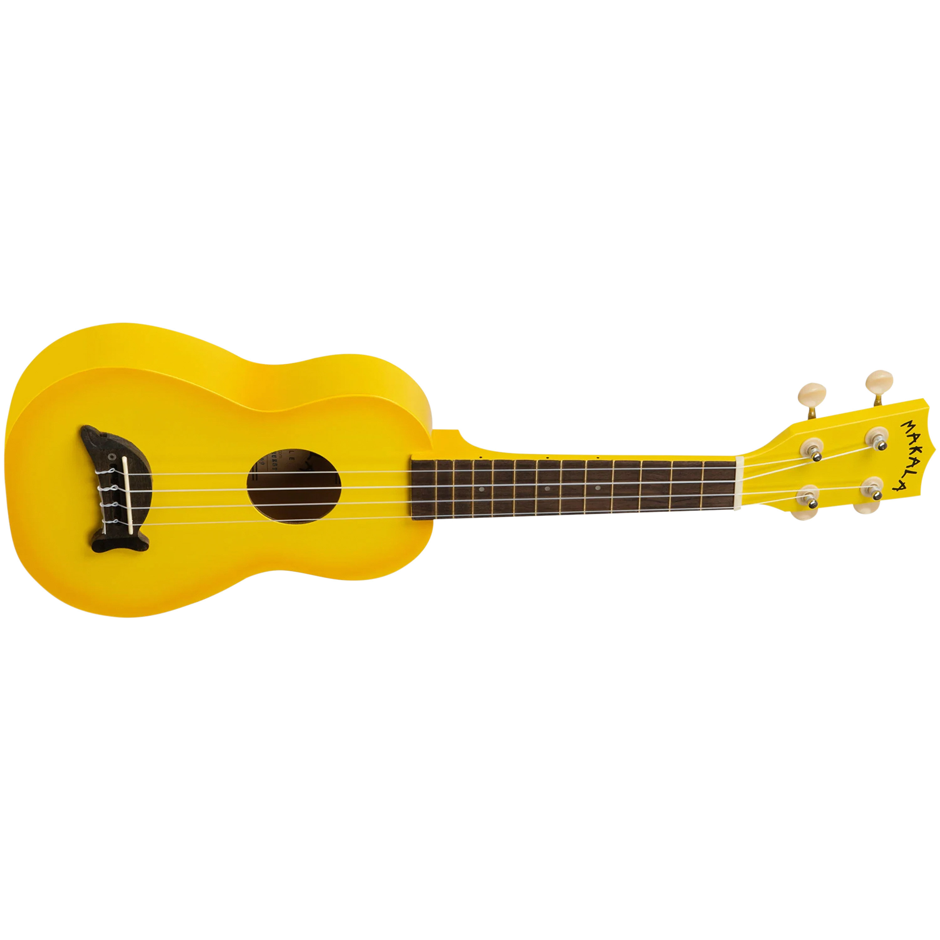 Kala Makala Dolphin Soprano Yellow Burst - Ukulele SonoVente.com - nl