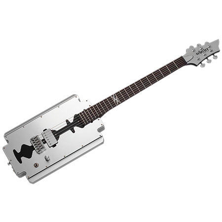 Schecter Machine Gun Kelly Razor Blade Metallic Silver - Guitare ...