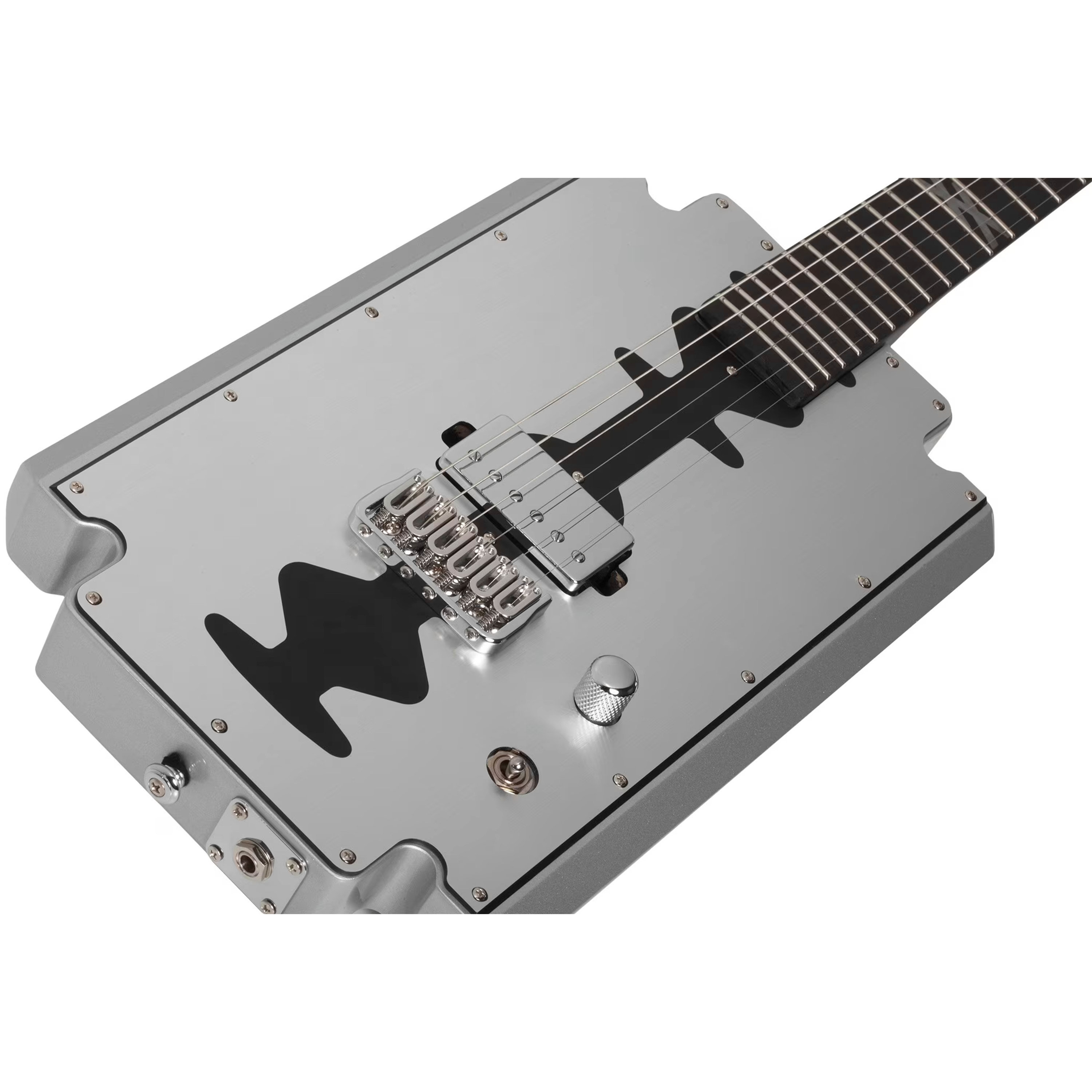 Schecter Machine Gun Kelly Razor Blade Metallic Silver - Guitare ...