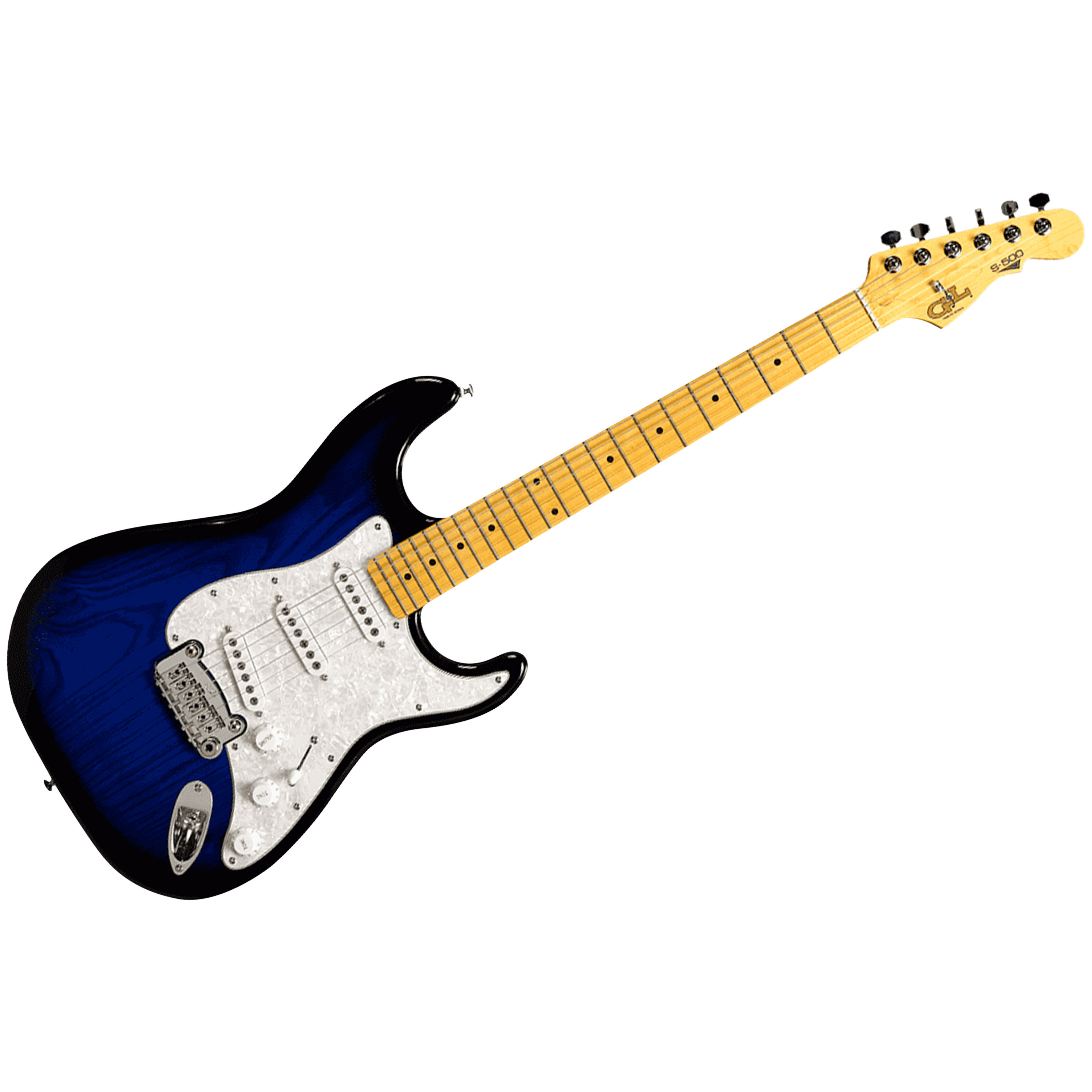 G&L Tribute S 500 Blueburst - Guitare forme ST SonoVente.com