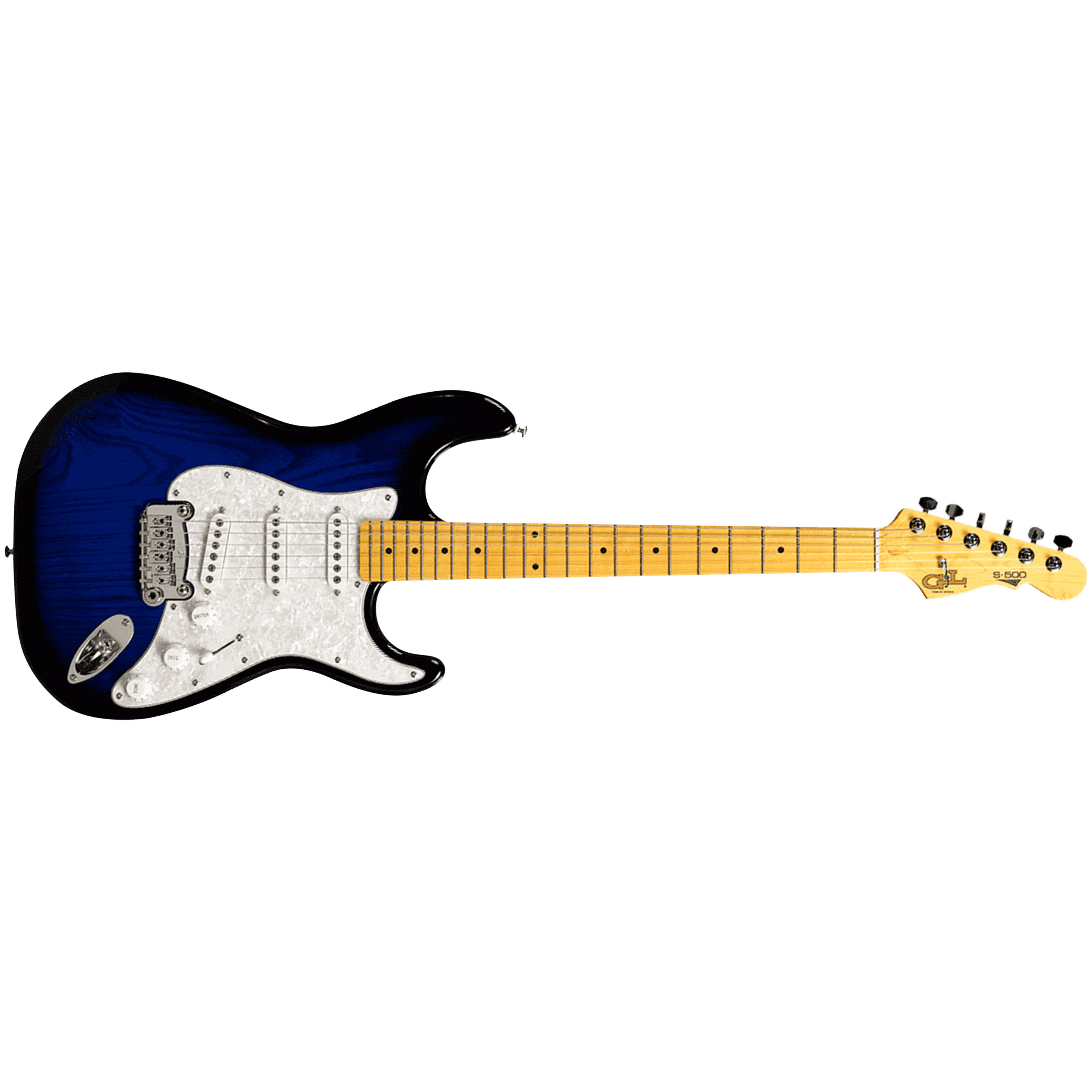 G&L Tribute S 500 Blueburst - Guitare forme ST SonoVente.com