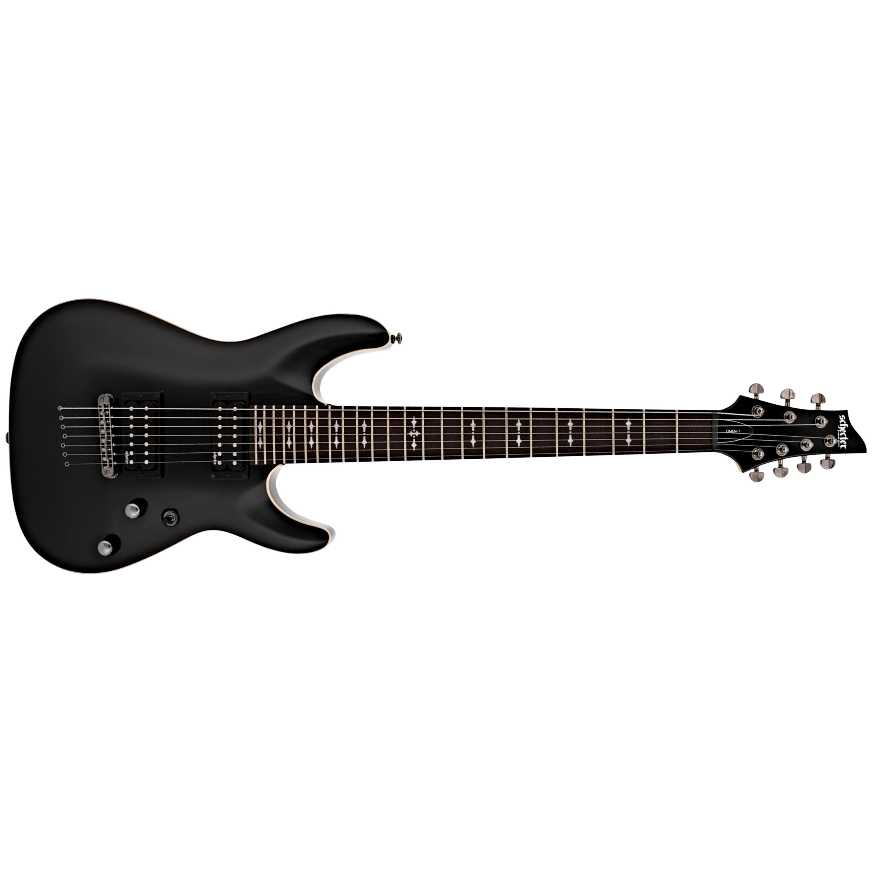 Schecter Omen 7 Black - Guitare métal / moderne SonoVente.com