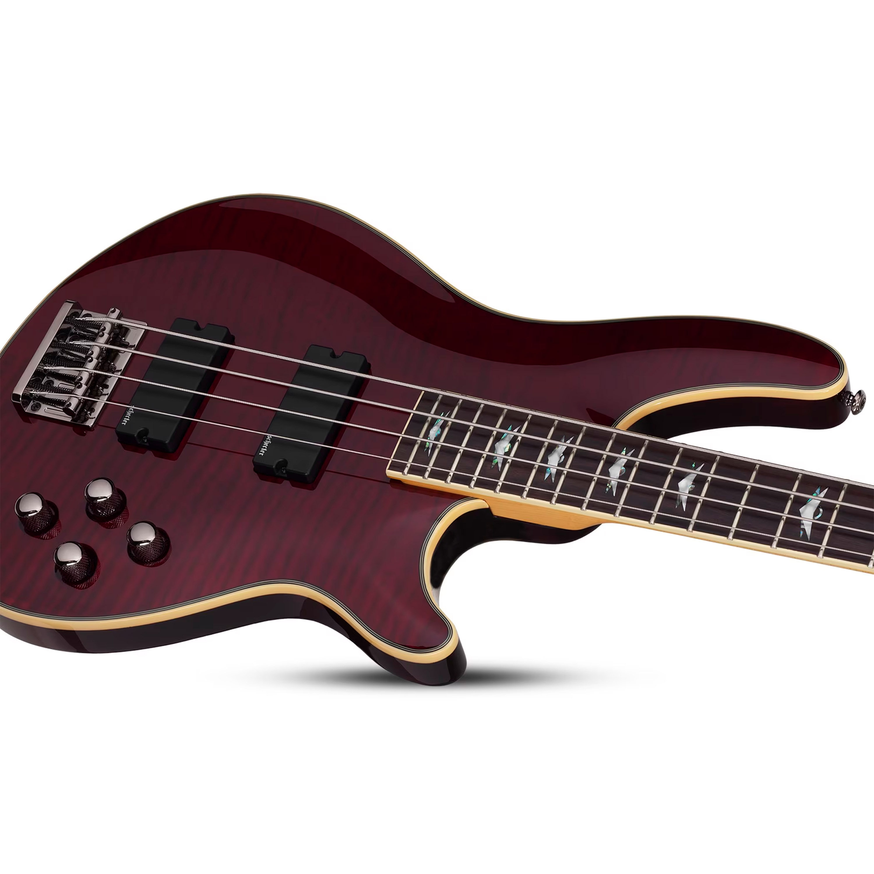 Schecter Omen Extreme-4 Black Cherry - Basse électrique SonoVente.com