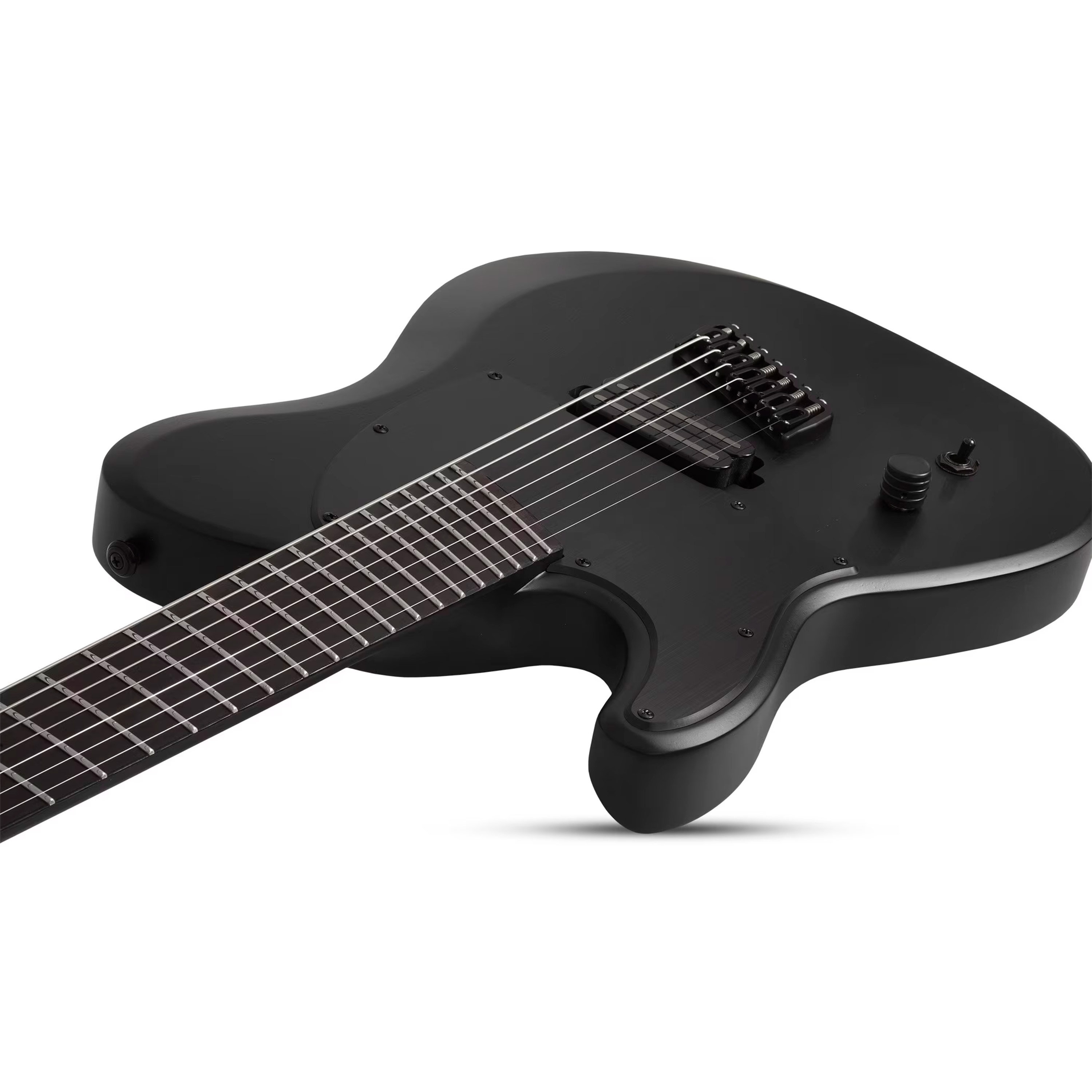 Schecter PT-7 Black multi-scale OPS Satin Black Open Pore LH - Guitare ...