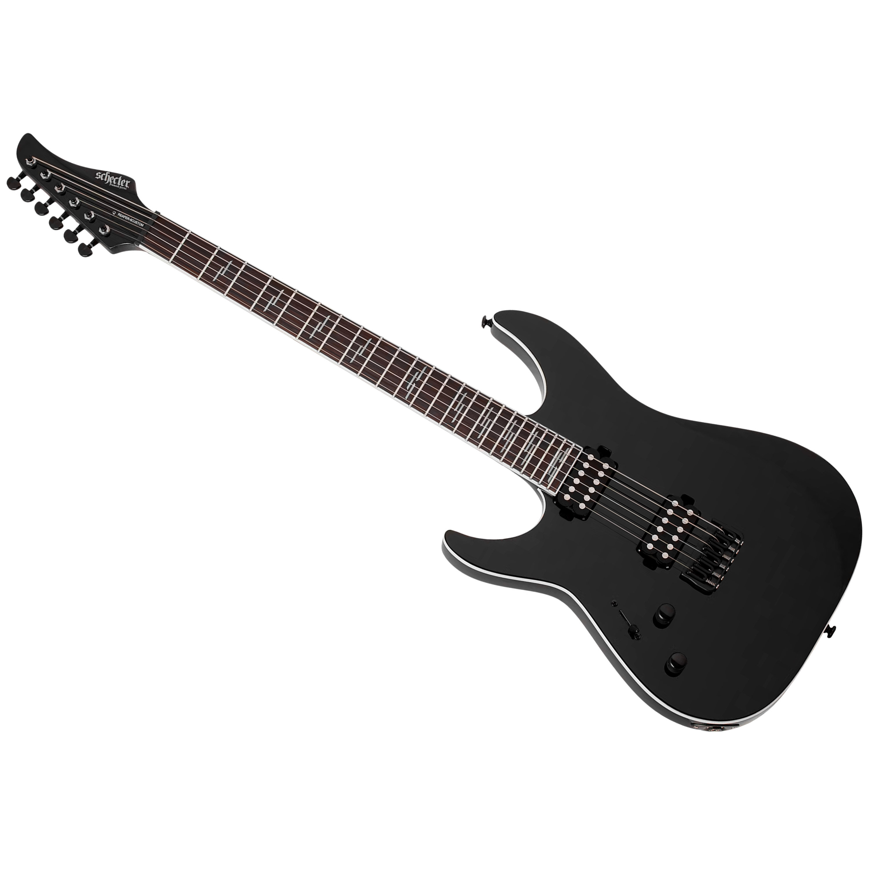 Schecter Reaper 6 Custom Gloss Black LH - Guitare électrique gaucher ...