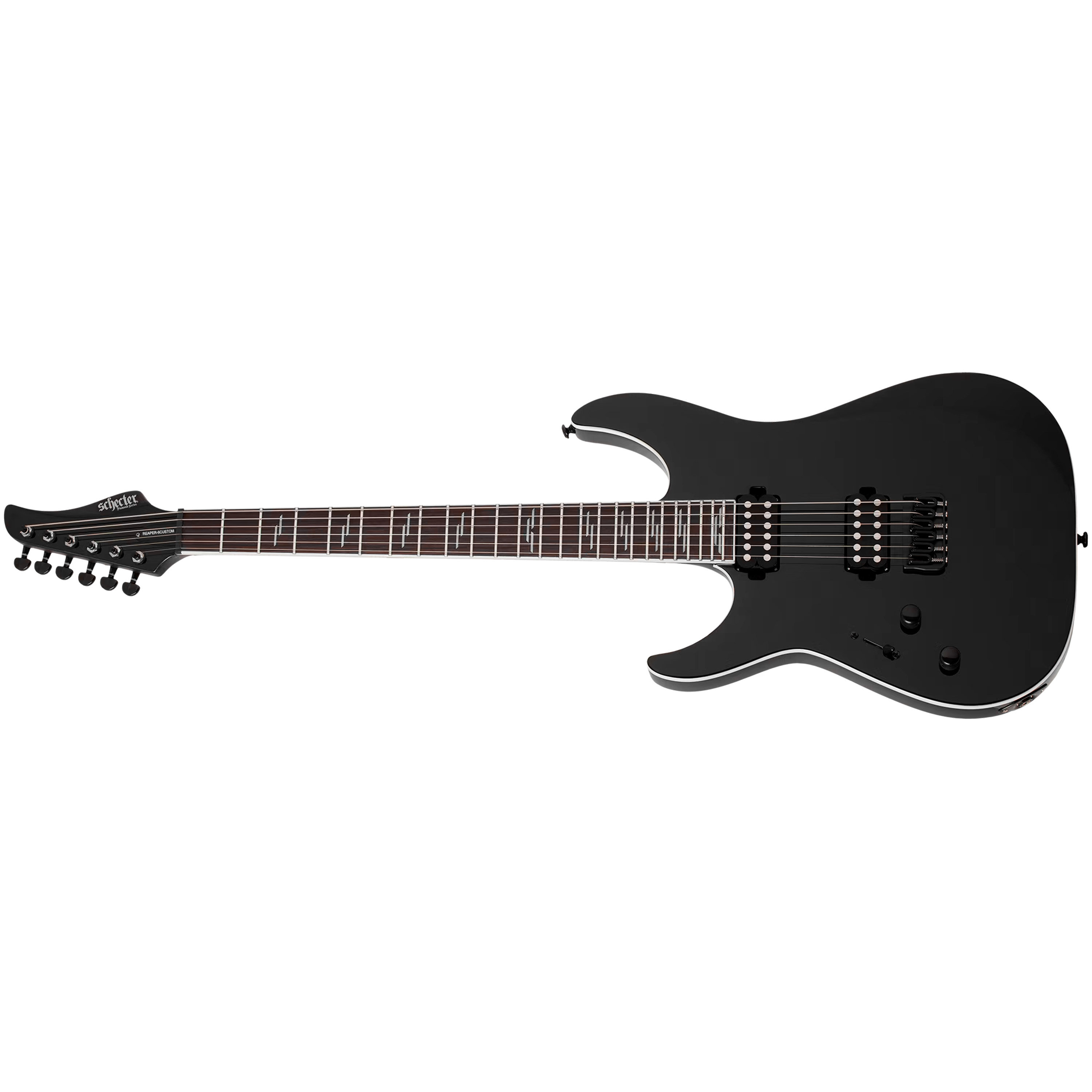 Schecter Reaper 6 Custom Gloss Black LH - Guitare électrique gaucher ...