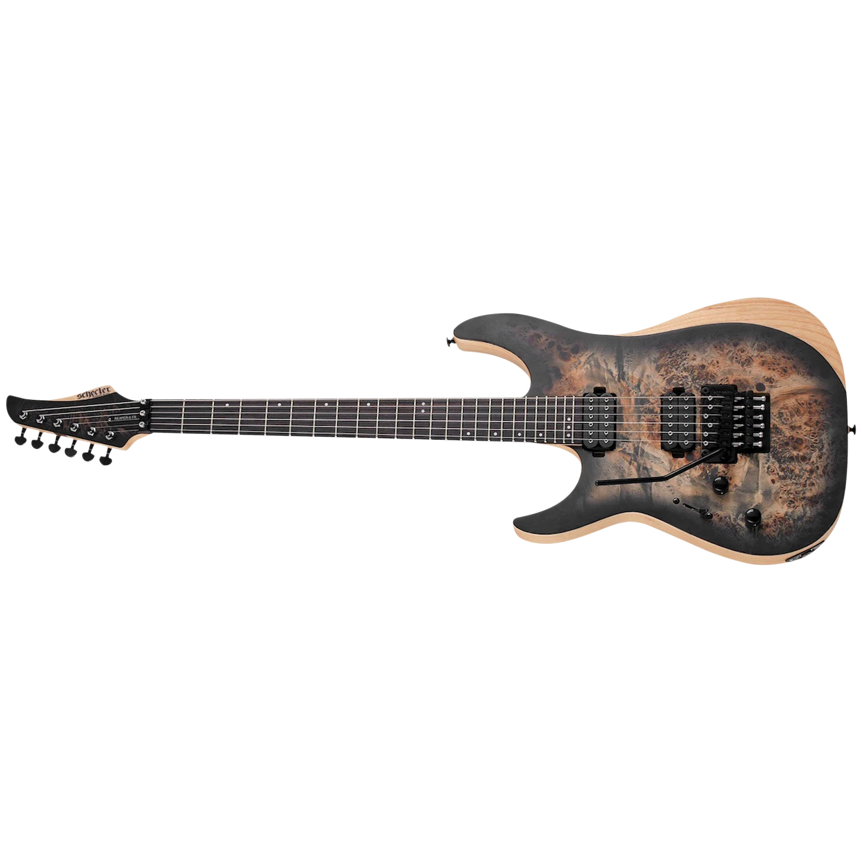 Schecter Reaper 6 FR Charcoal Burst LH - Guitare électrique gaucher ...