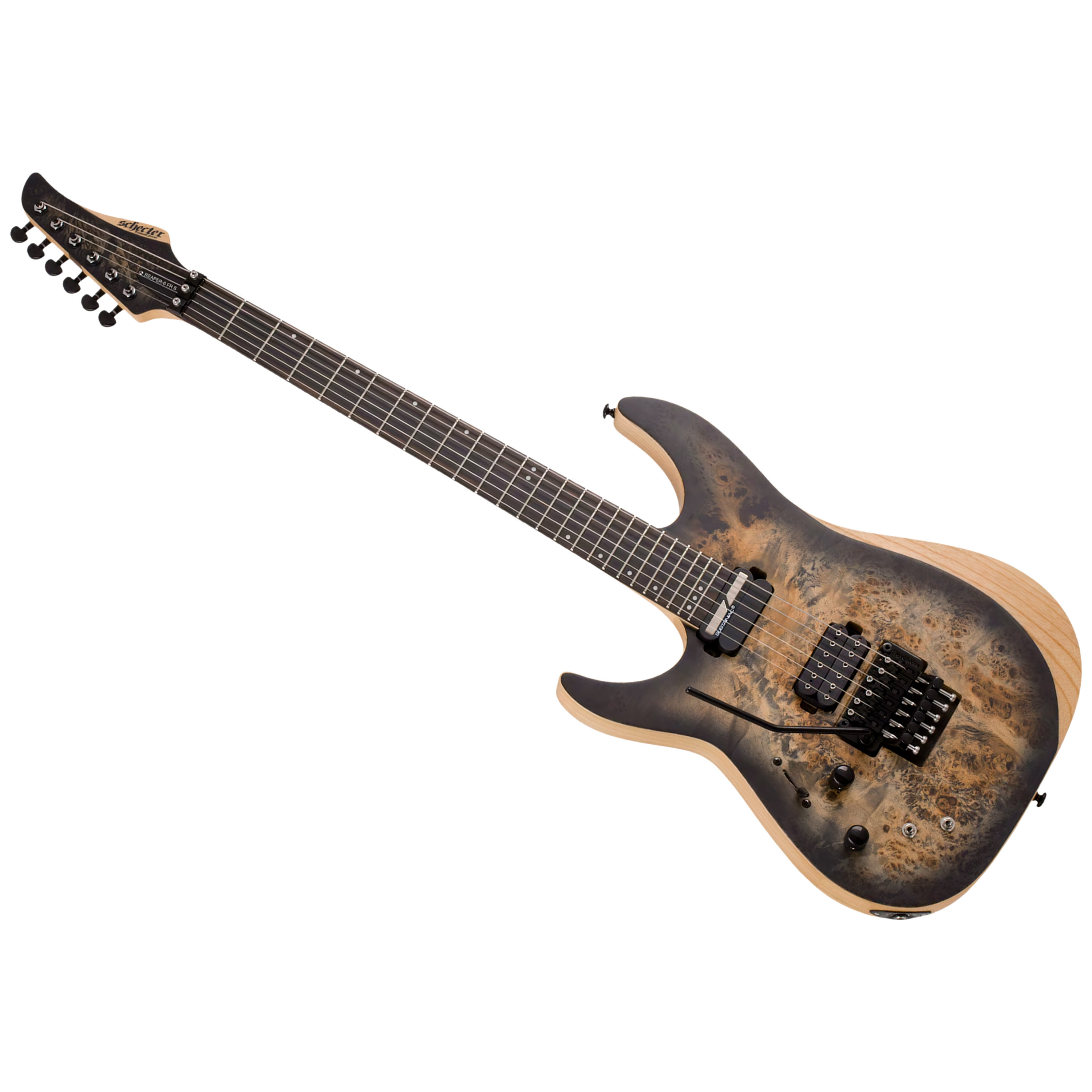Schecter Reaper 6 FR Sustainiac Charcoal Burst LH - Lefthanded Electric ...