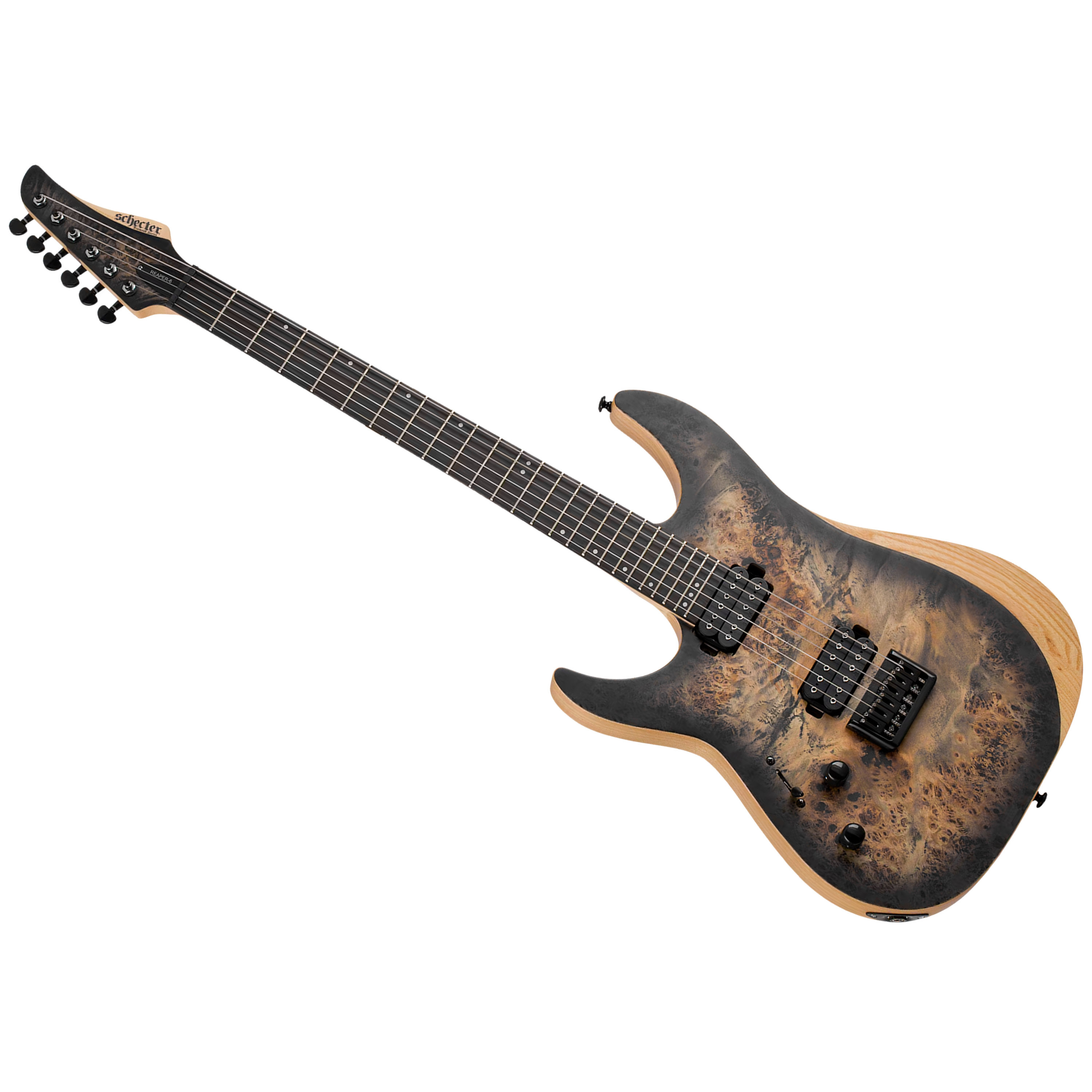 Schecter Reaper 6 Charcoal Burst LH - Guitare électrique gaucher ...