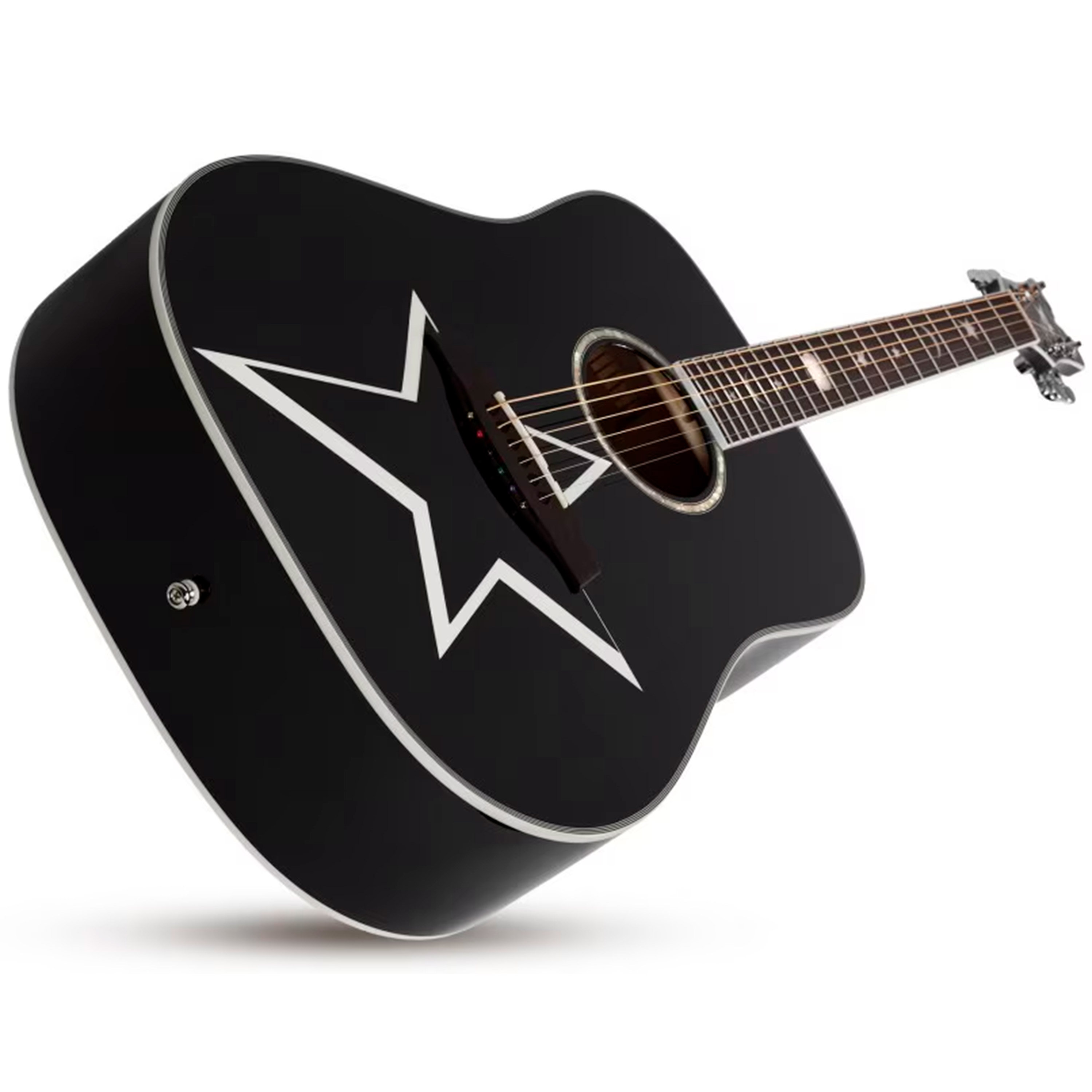 Schecter RS-1000 Robert Smith Acoustique Black Star - Guitarra Folk ...
