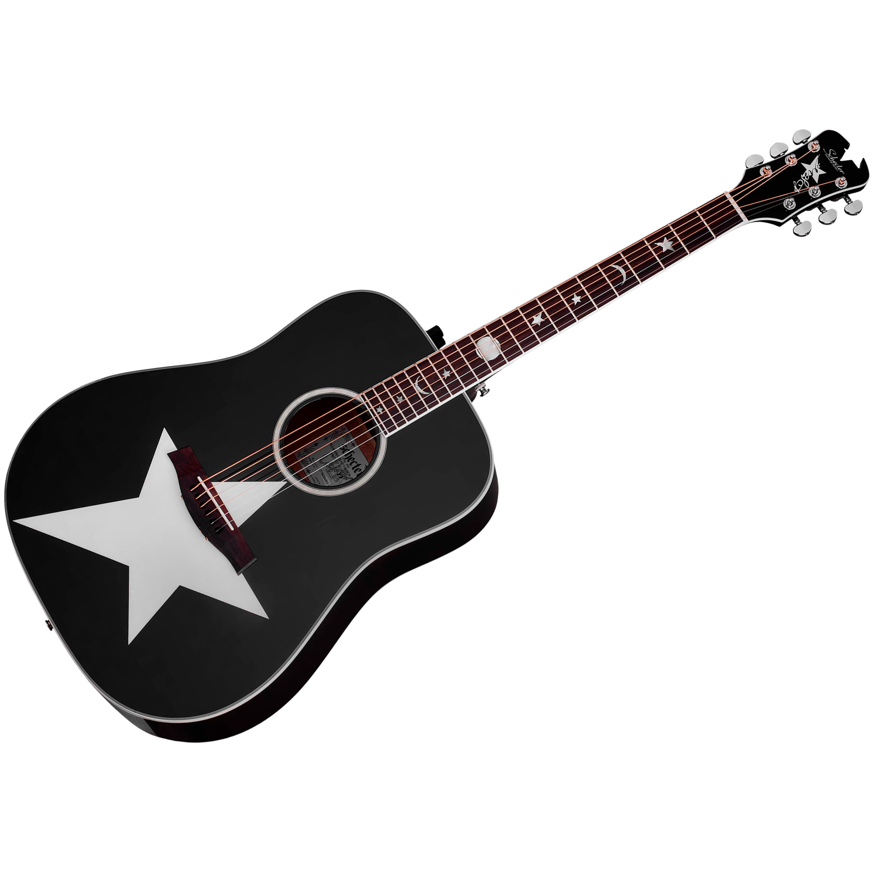 Schecter RS-1000 Robert Smith Stage Acoustique White Star - Guitare ...