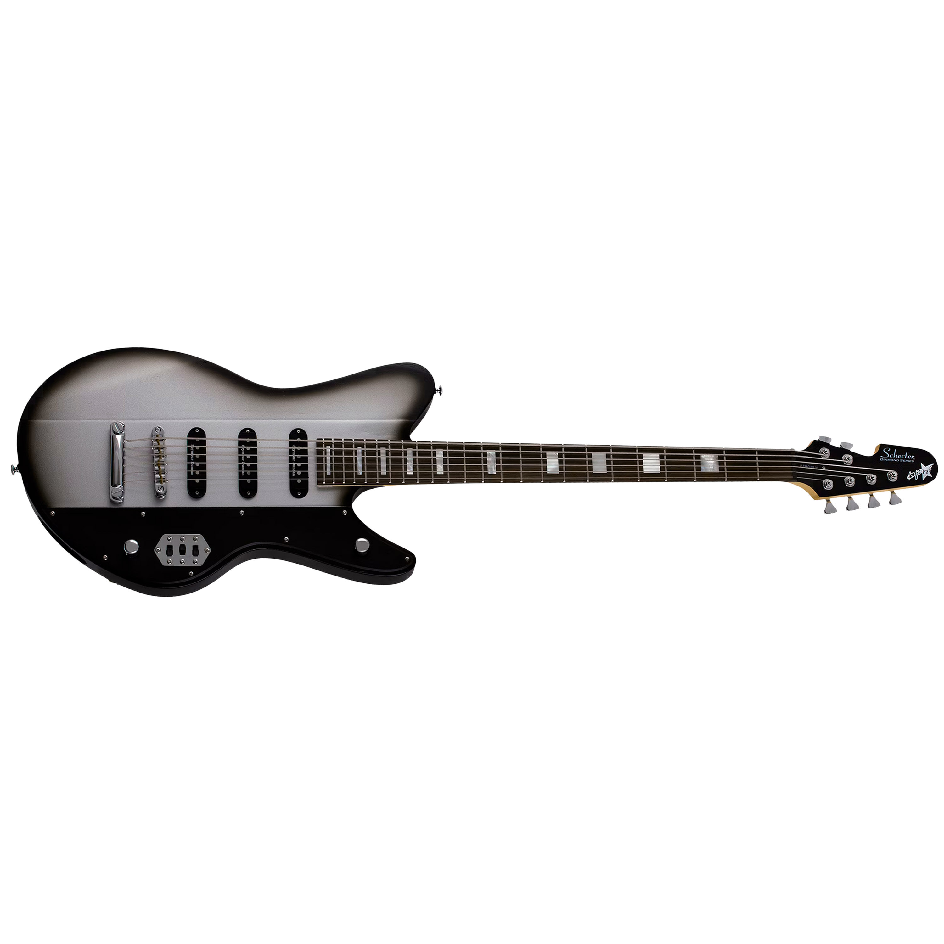Schecter Robert Smith Signature Ultra Cure VI 2020 Silver Burst Pearl ...