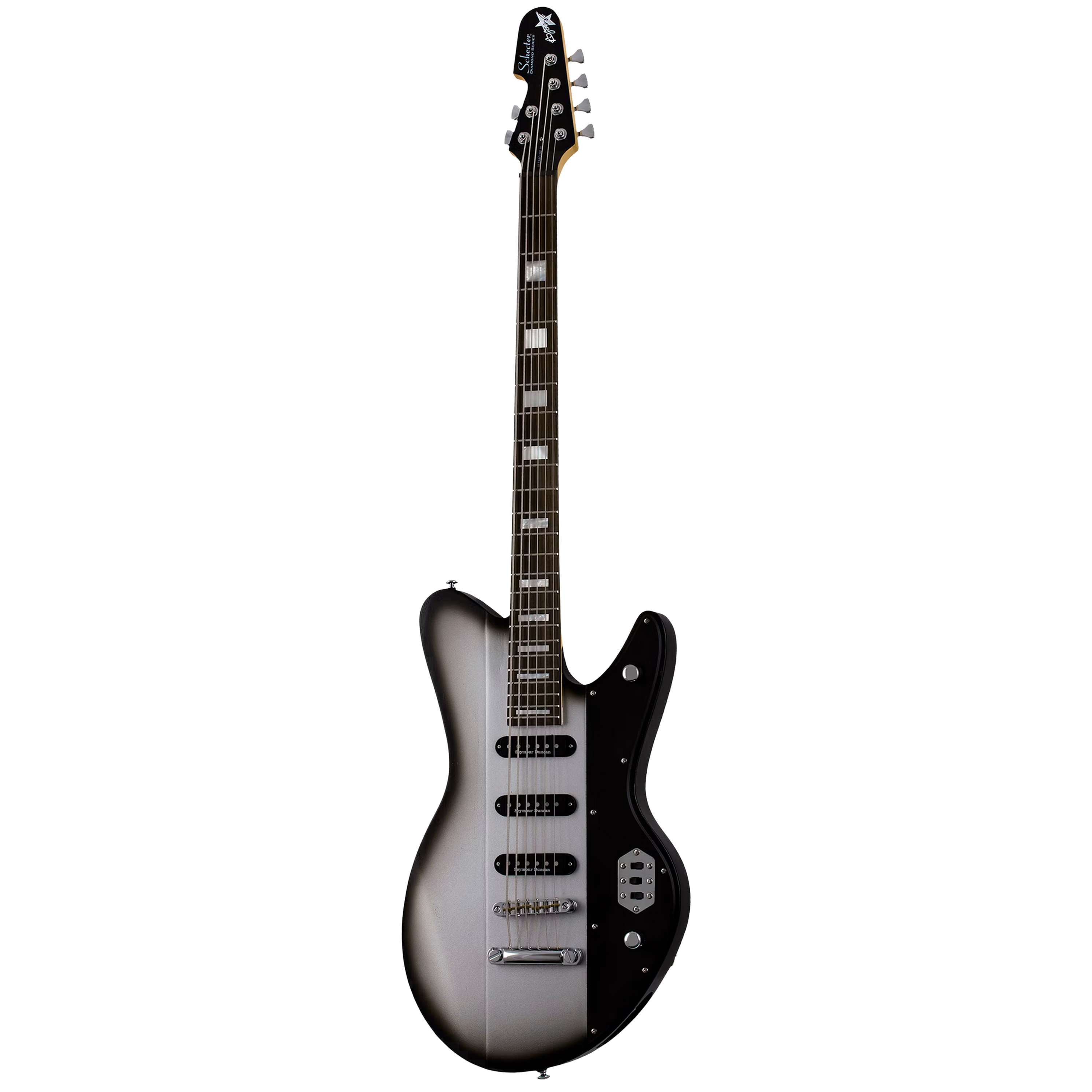 Schecter Robert Smith Signature Ultra Cure VI 2020 Silver Burst Pearl ...