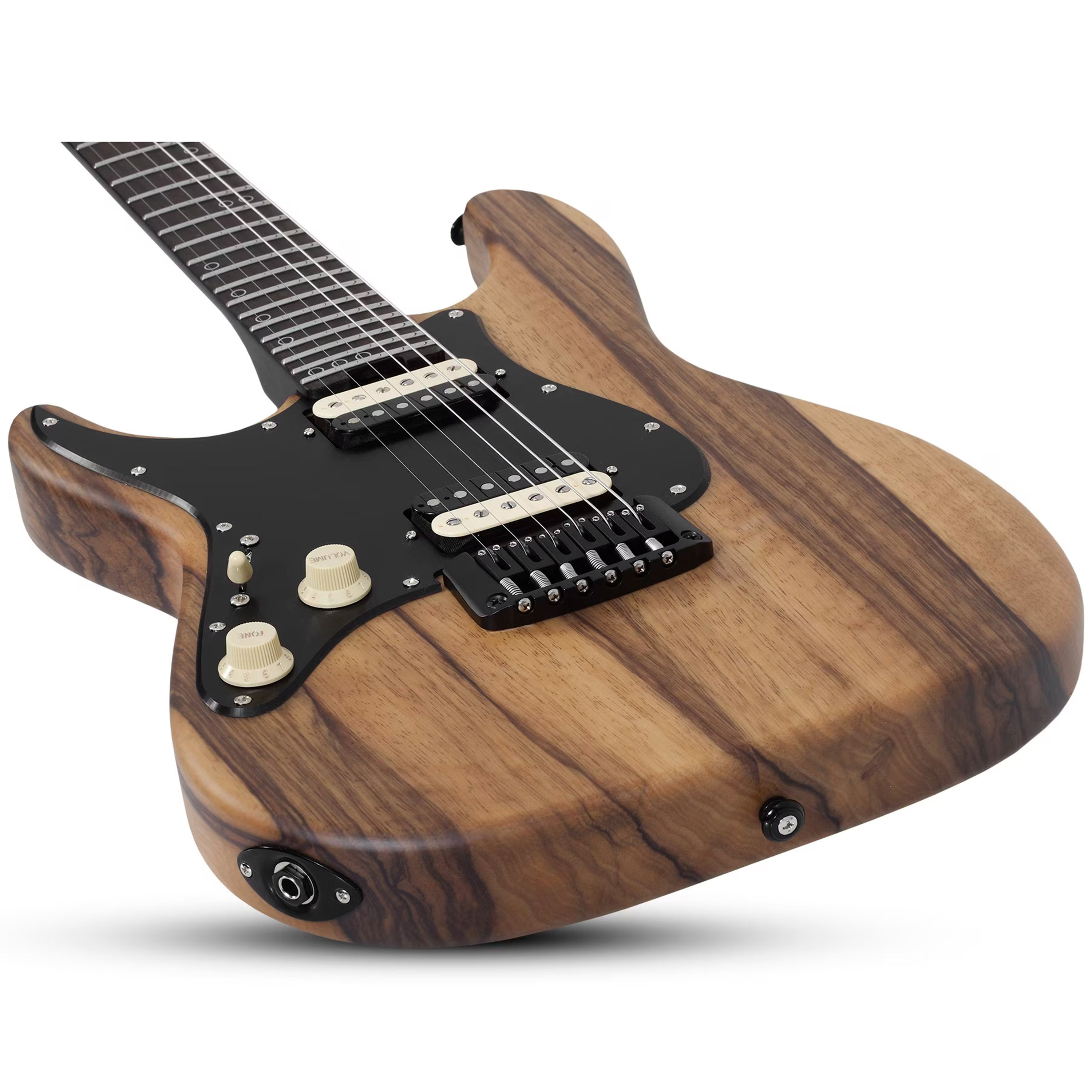 Schecter Sun Valley SS Exotic Hardtail Black Limba LH - Guitare ...
