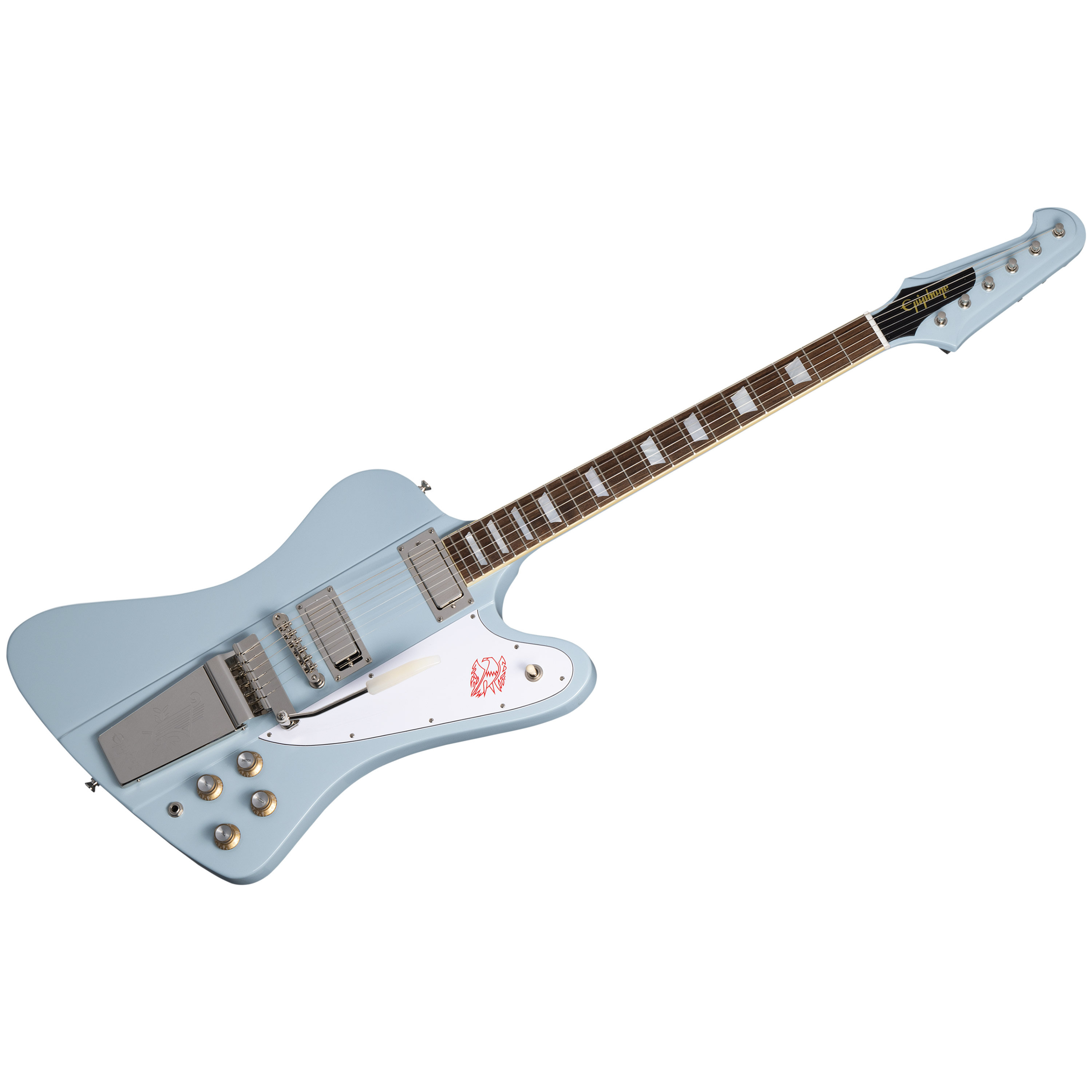 Epiphone 1963 Firebird V Frost Blue + Etui - Guitare firebird SonoVente.com