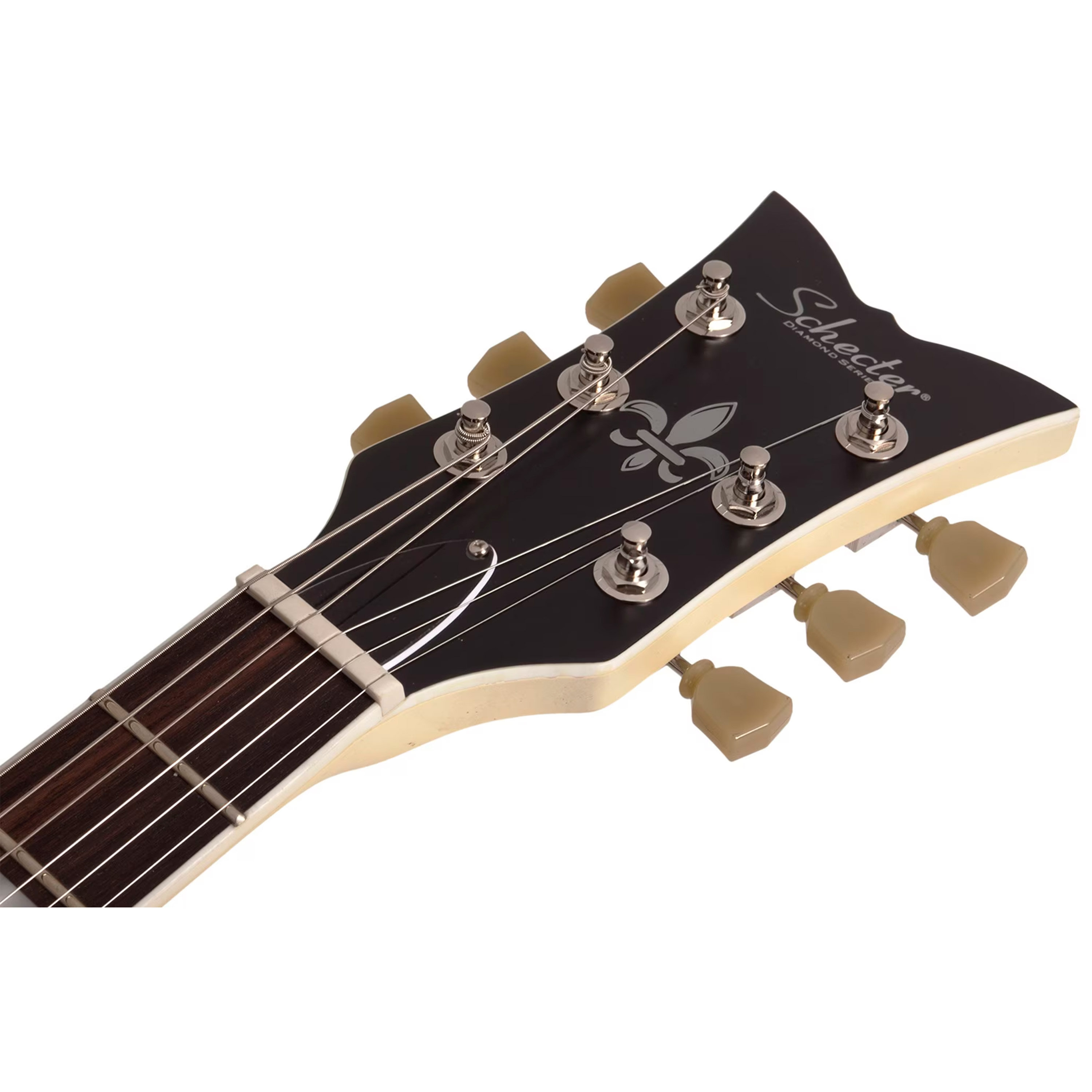 Schecter Ultra III Bigsby Ivory Pearl - Guitare vintage SonoVente.com