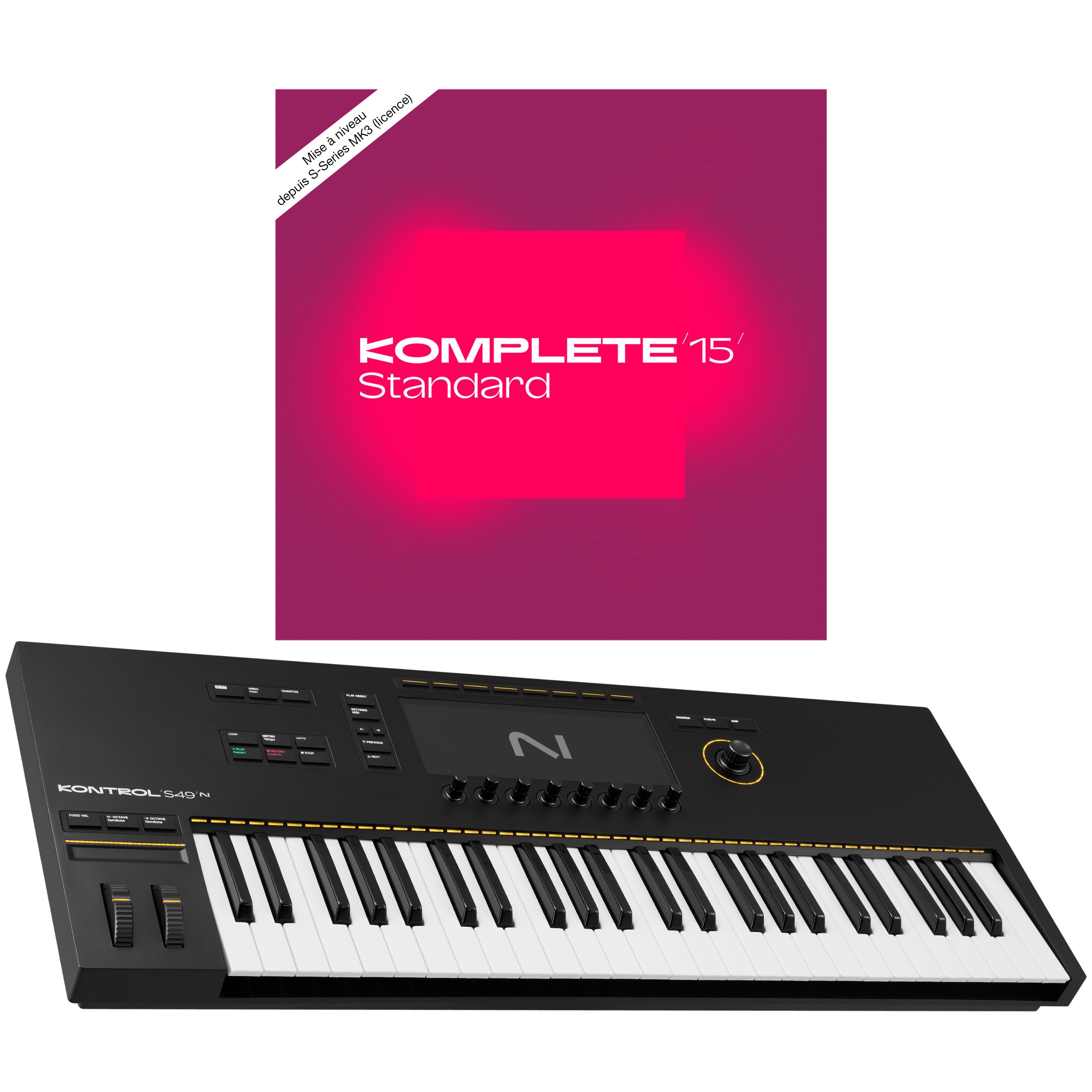 Native Instruments Kontrol S49 MK3 + K15 Standard - Clavier Maître ...
