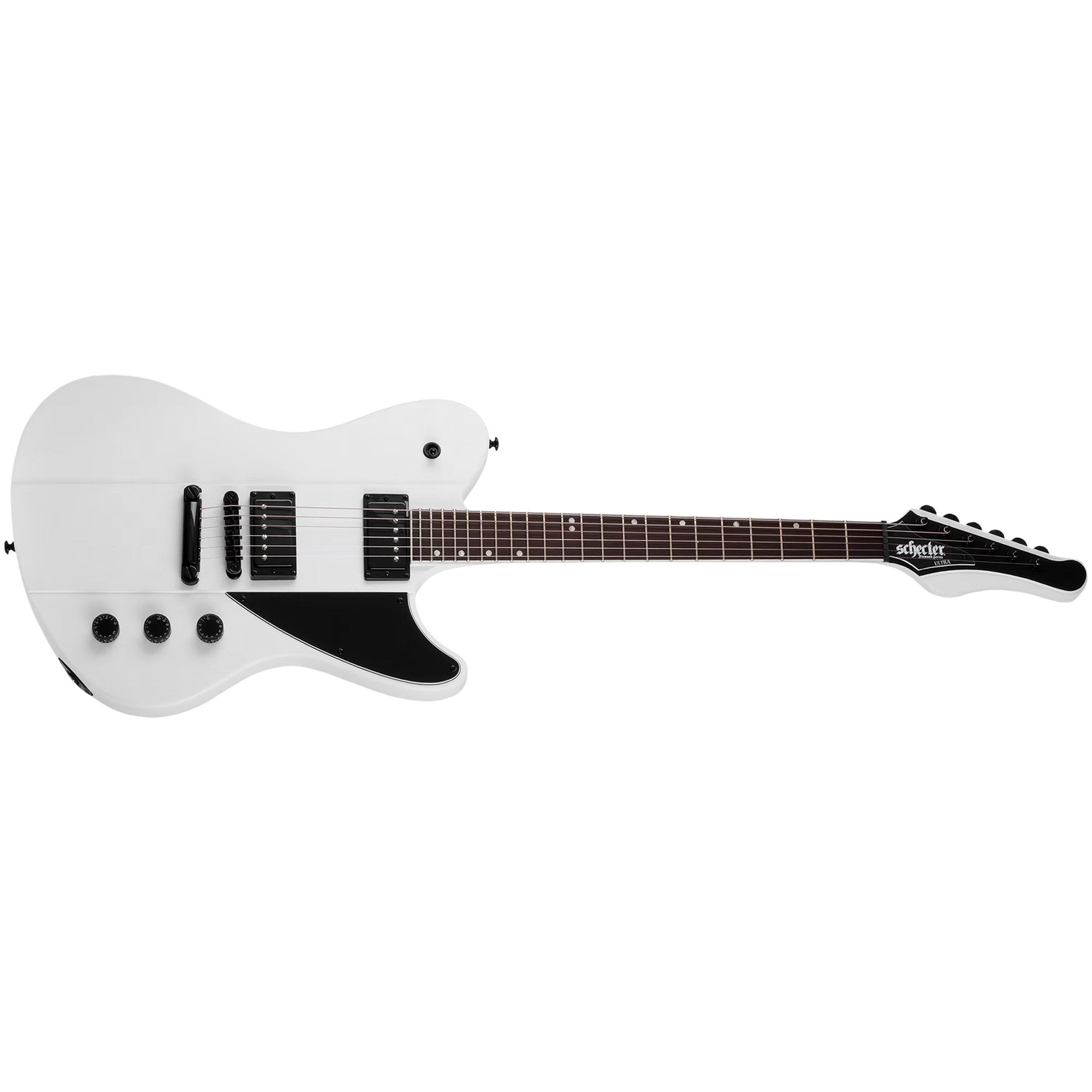 Schecter Ultra Satin White - Guitare métal / moderne SonoVente.com