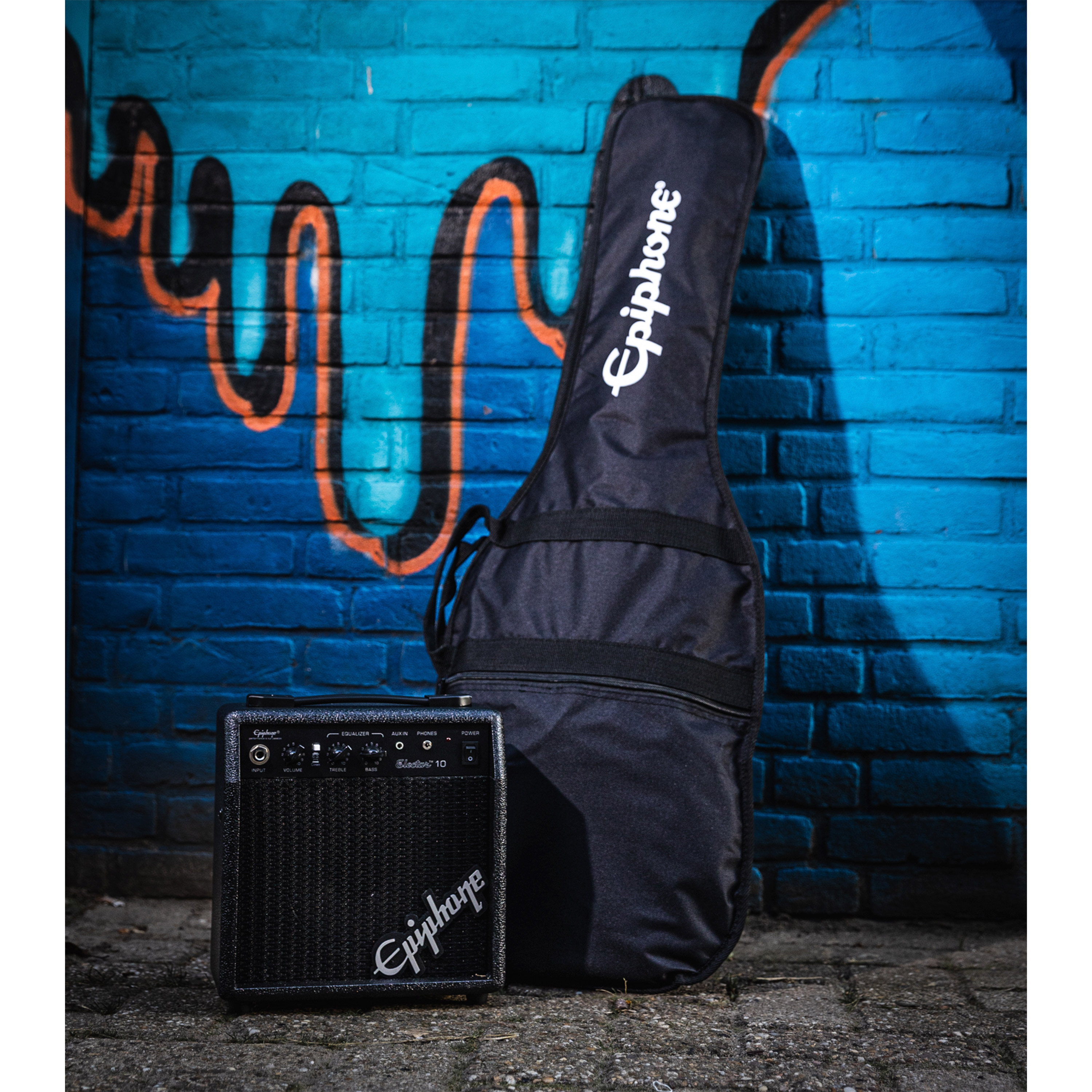 Epiphone Les Paul Player Pack Ebony - Pack guitare électrique SonoVente.com