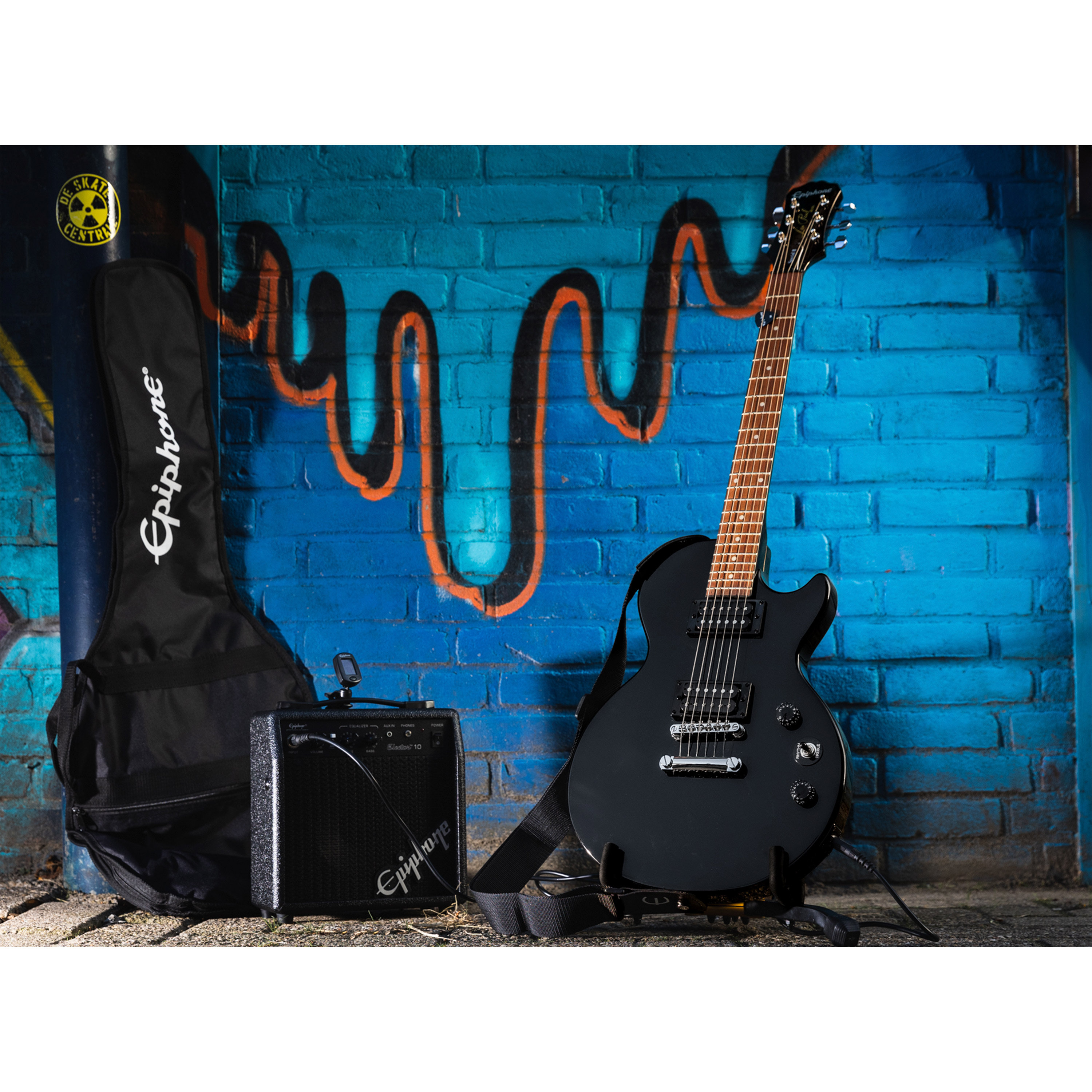 Epiphone Les Paul Player Pack Ebony - Pack guitare électrique SonoVente.com