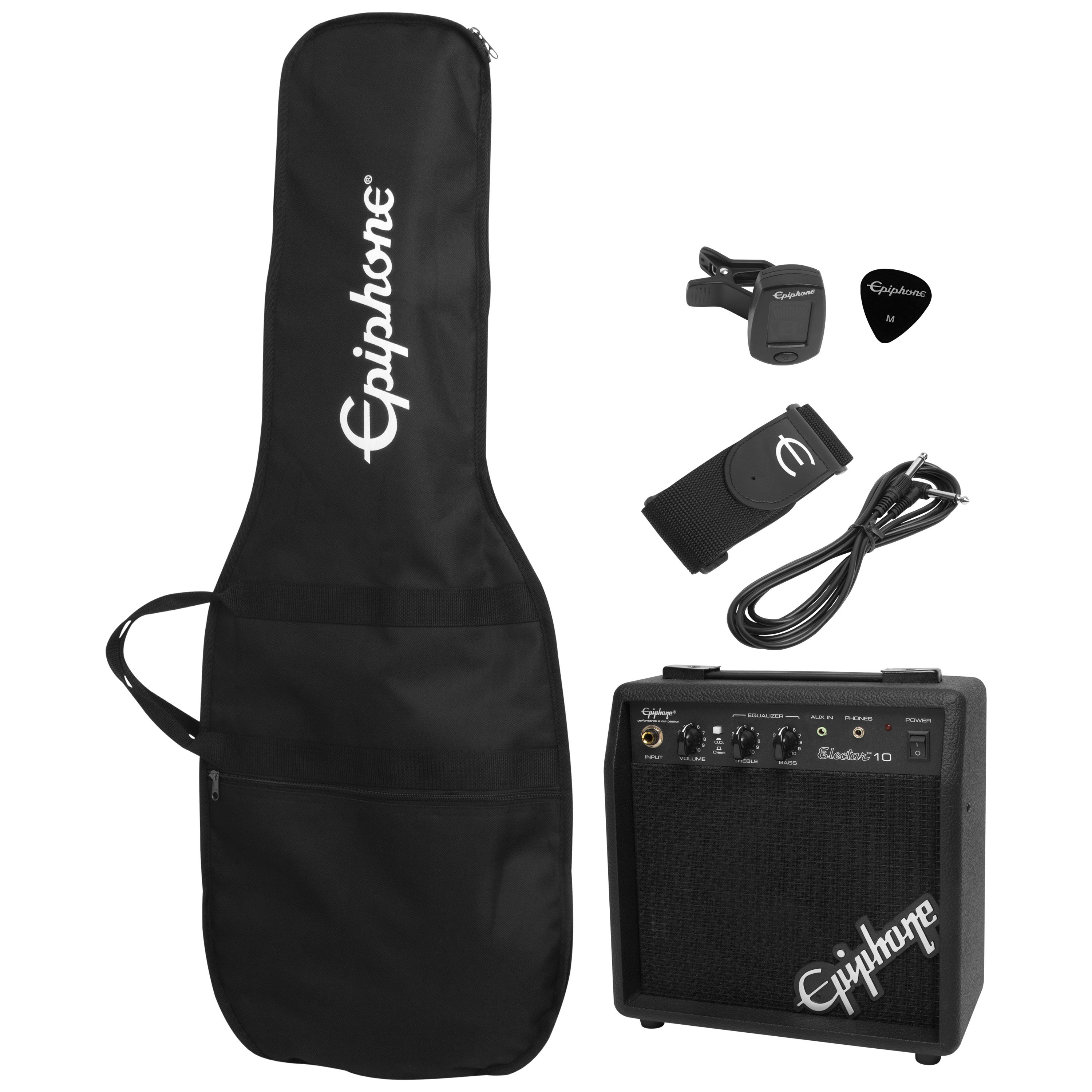 Epiphone Les Paul Player Pack Ebony - Pack guitare électrique SonoVente.com