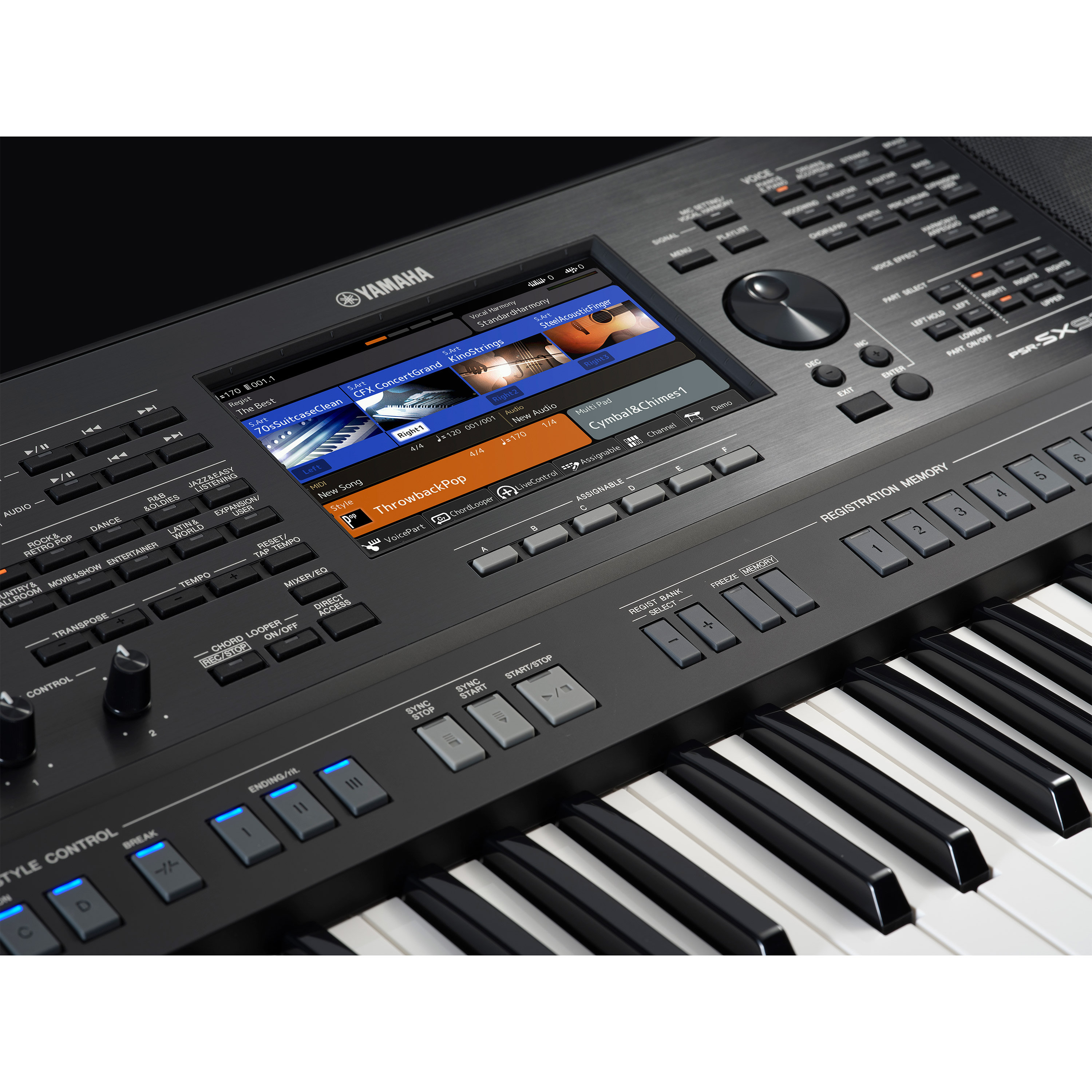 PSR SX920 - Clavier toucher dynamique Yamaha PSR-SX920 SonoVente.com
