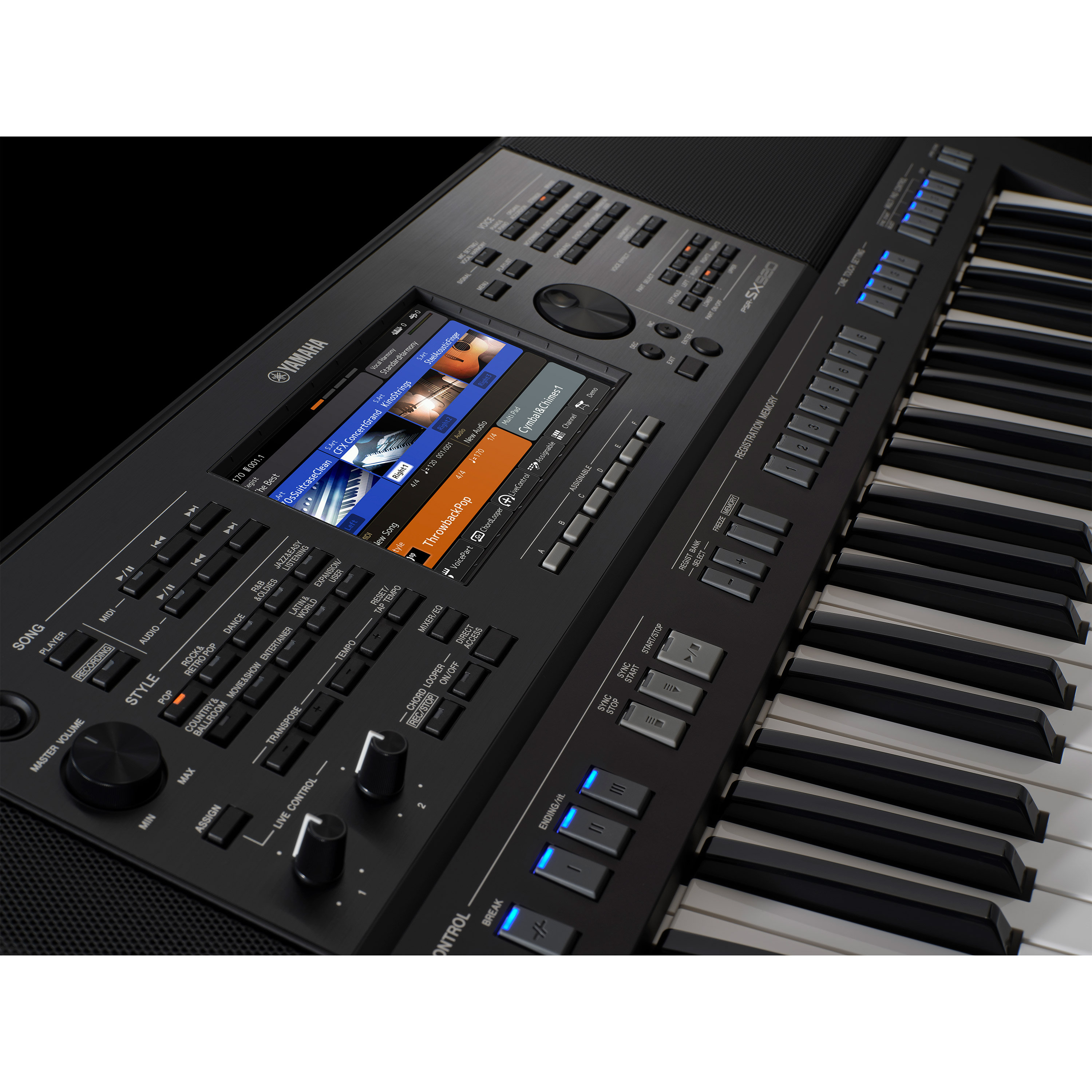 PSR SX920 - Clavier toucher dynamique Yamaha PSR-SX920 SonoVente.com