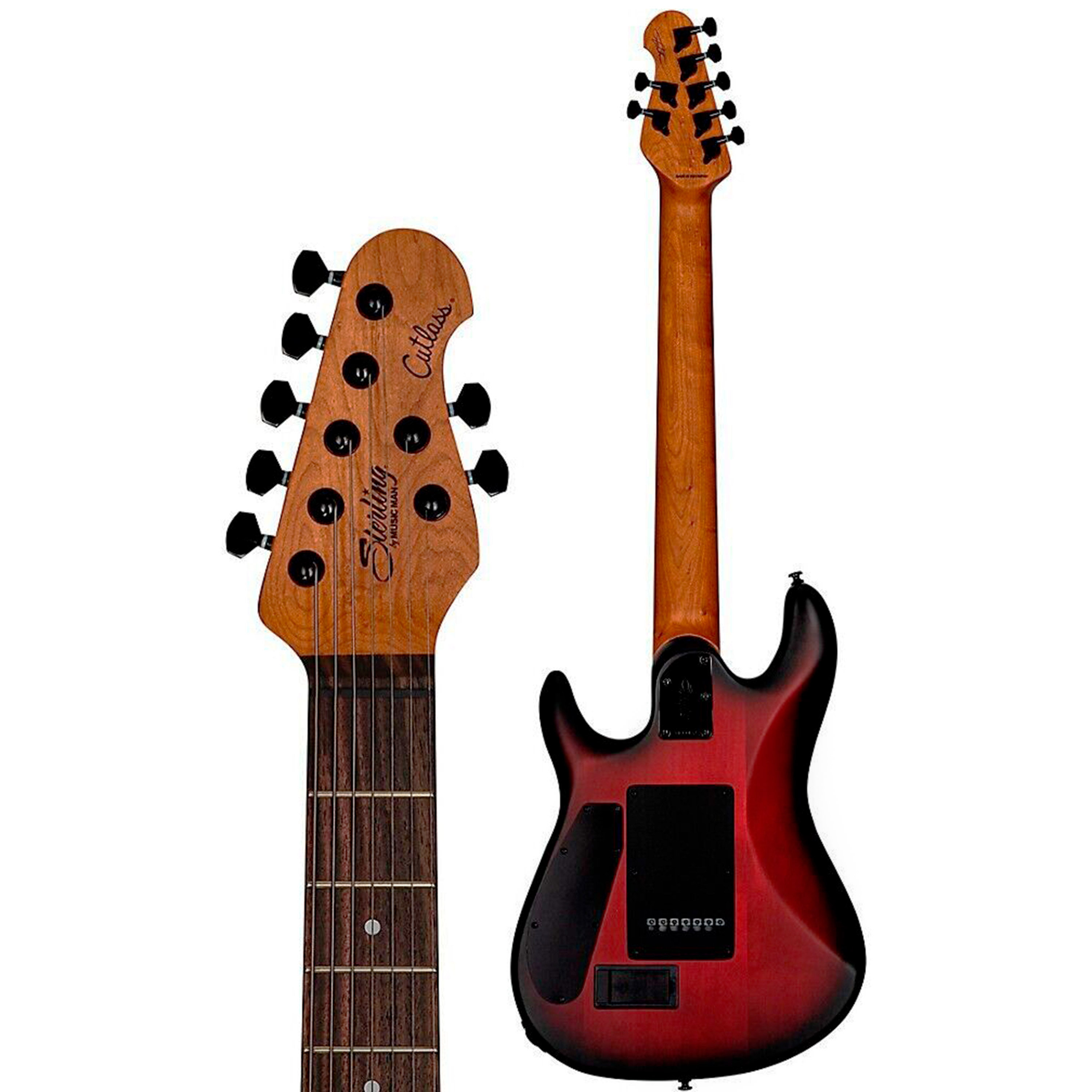 Sterling by Music Man Jason Richardson Cutlass 6 Dark Scarlet Burst ...
