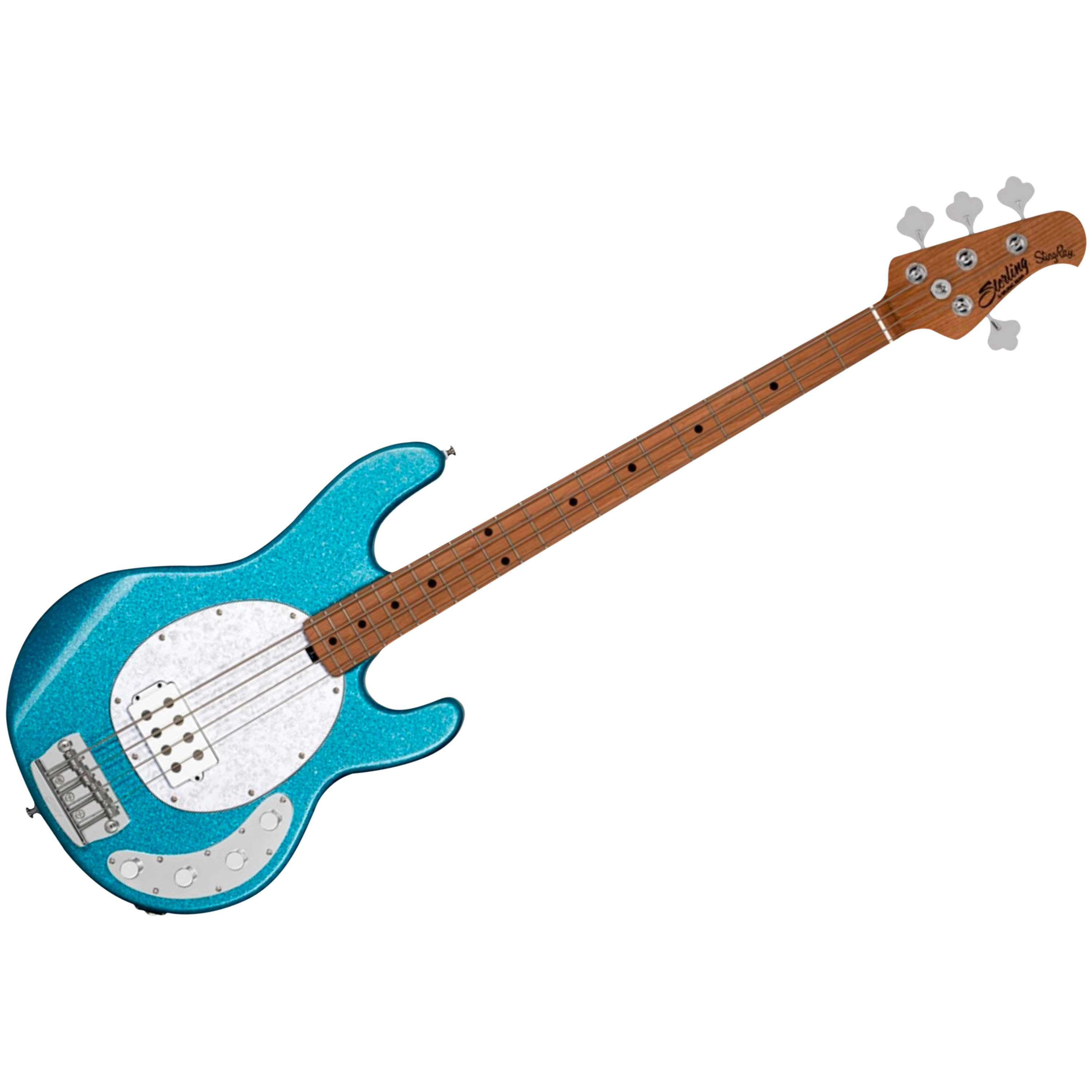 Sterling by Music Man StingRay RAY34 Blue Sparkle - Electric Bass ...