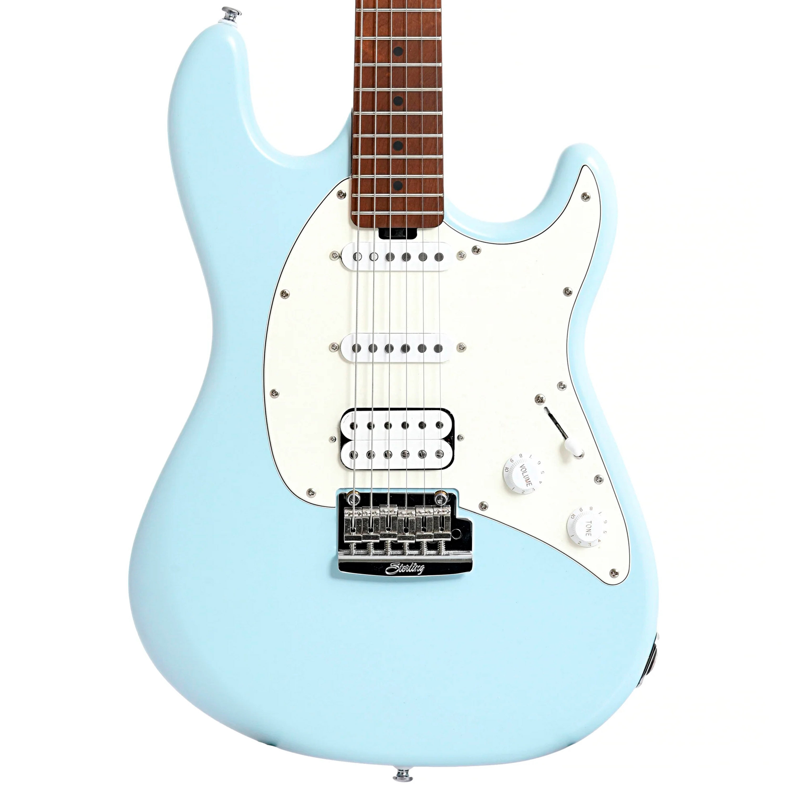 Sterling by Music Man Cutlass CT50HSS Daphne Blue Satin - Guitare forme ...