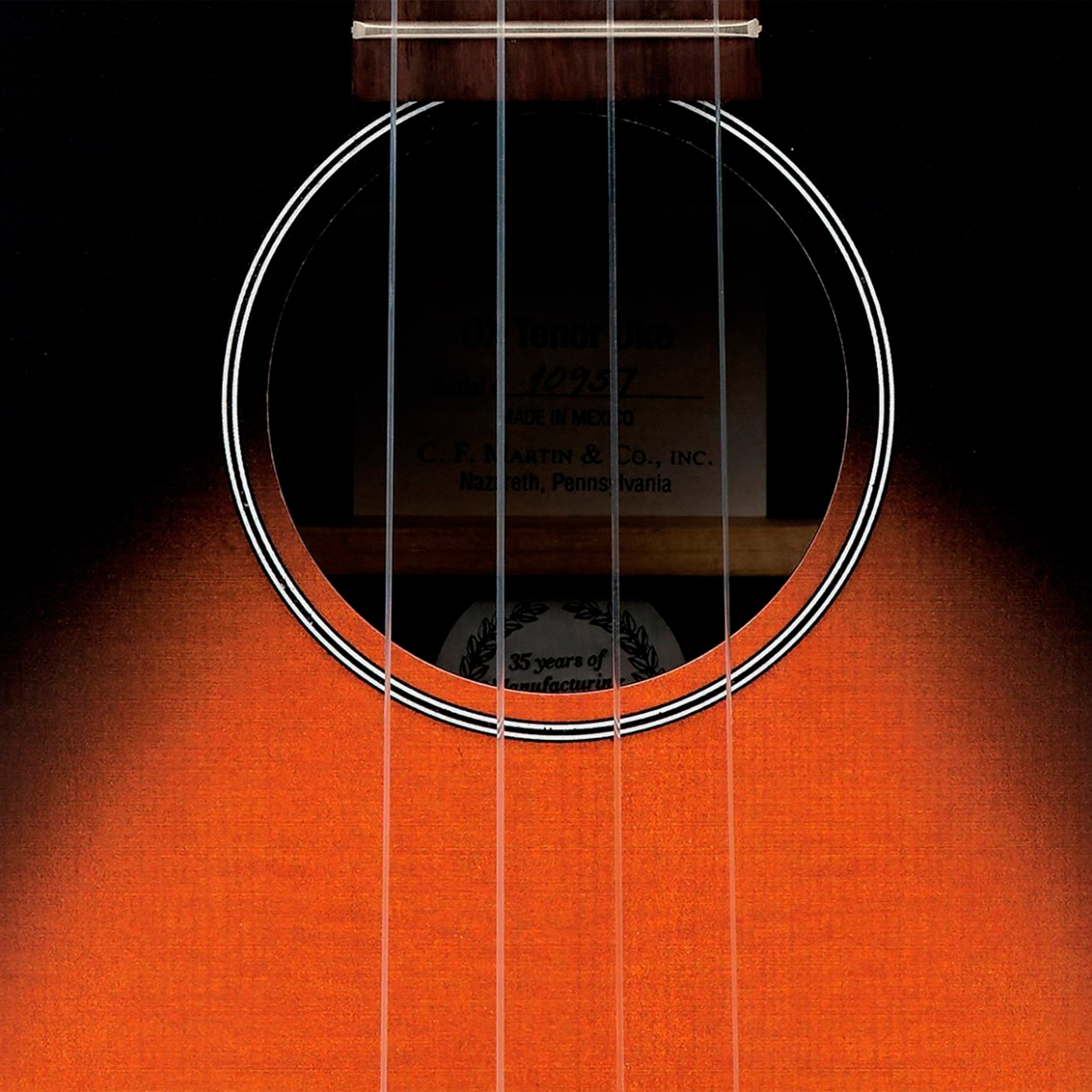 Martin Guitars 0X Tenor Uke Sunset + Housse - Ukulélé SonoVente.com