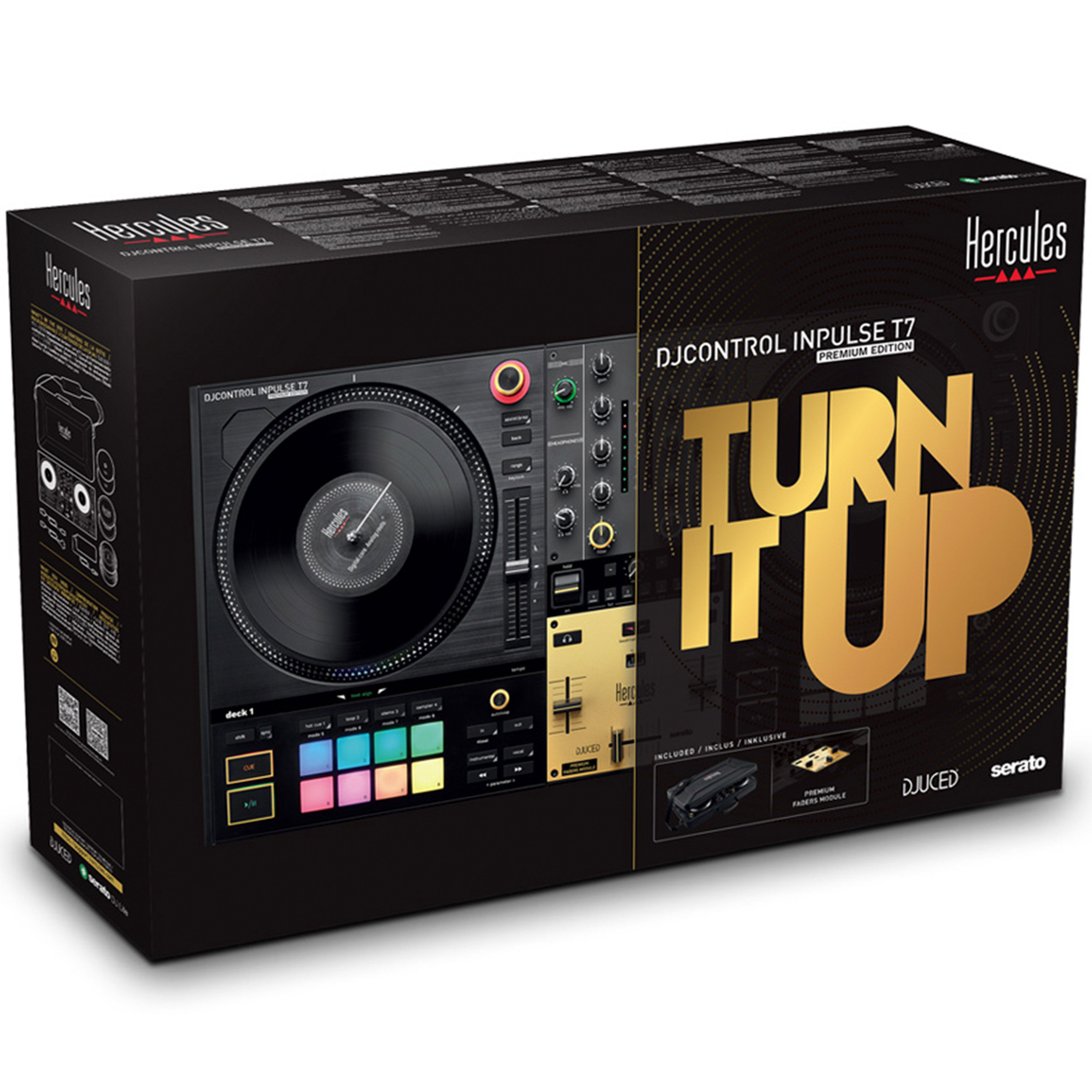 Hercules DJ Pack DJ Control Inpulse T7 Premium + Cover - Contrôleur DJ ...